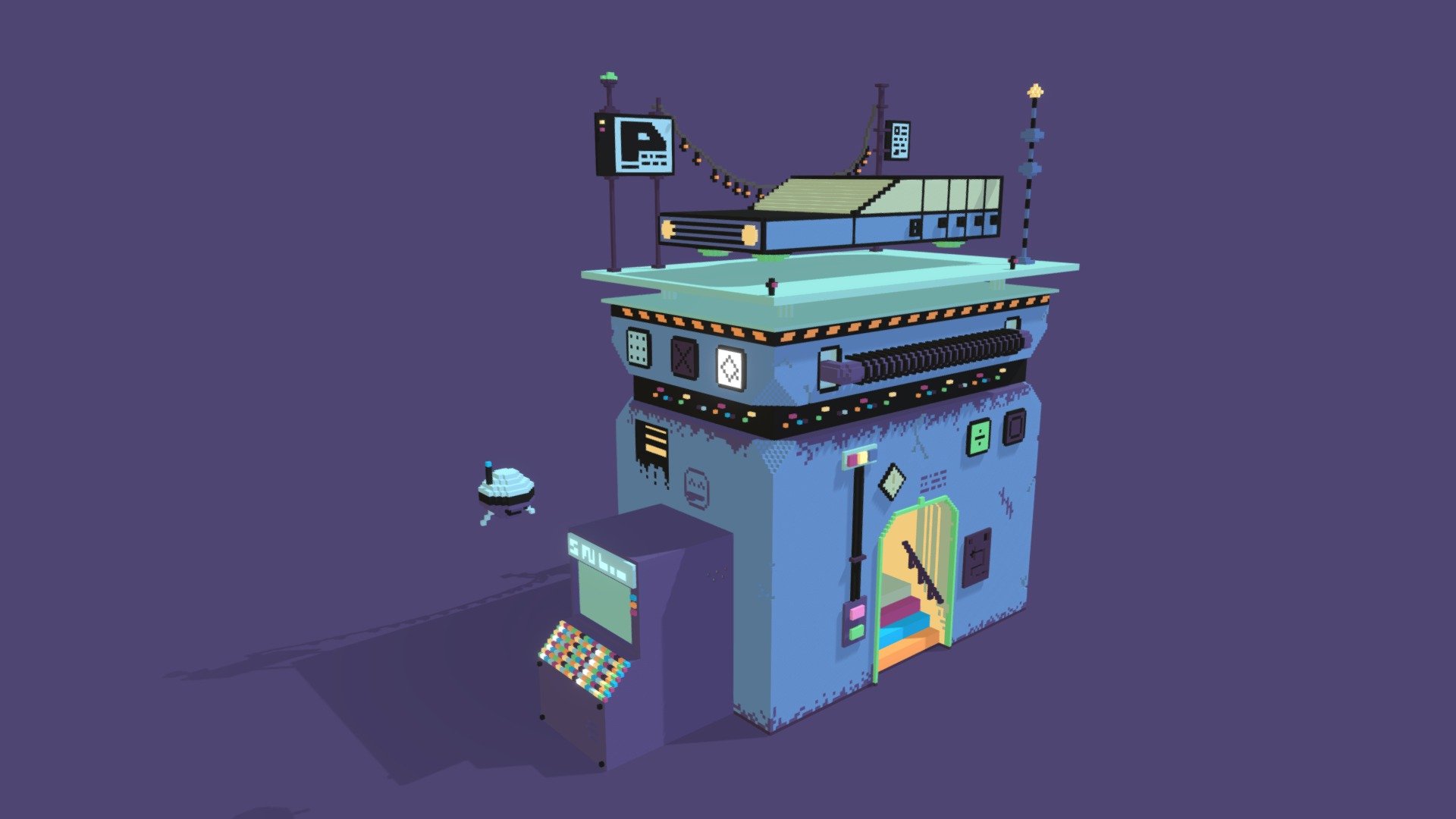 Cyberpunk - 3D model by laila nabil (@ln95) [cd9fd2a] - Sketchfab