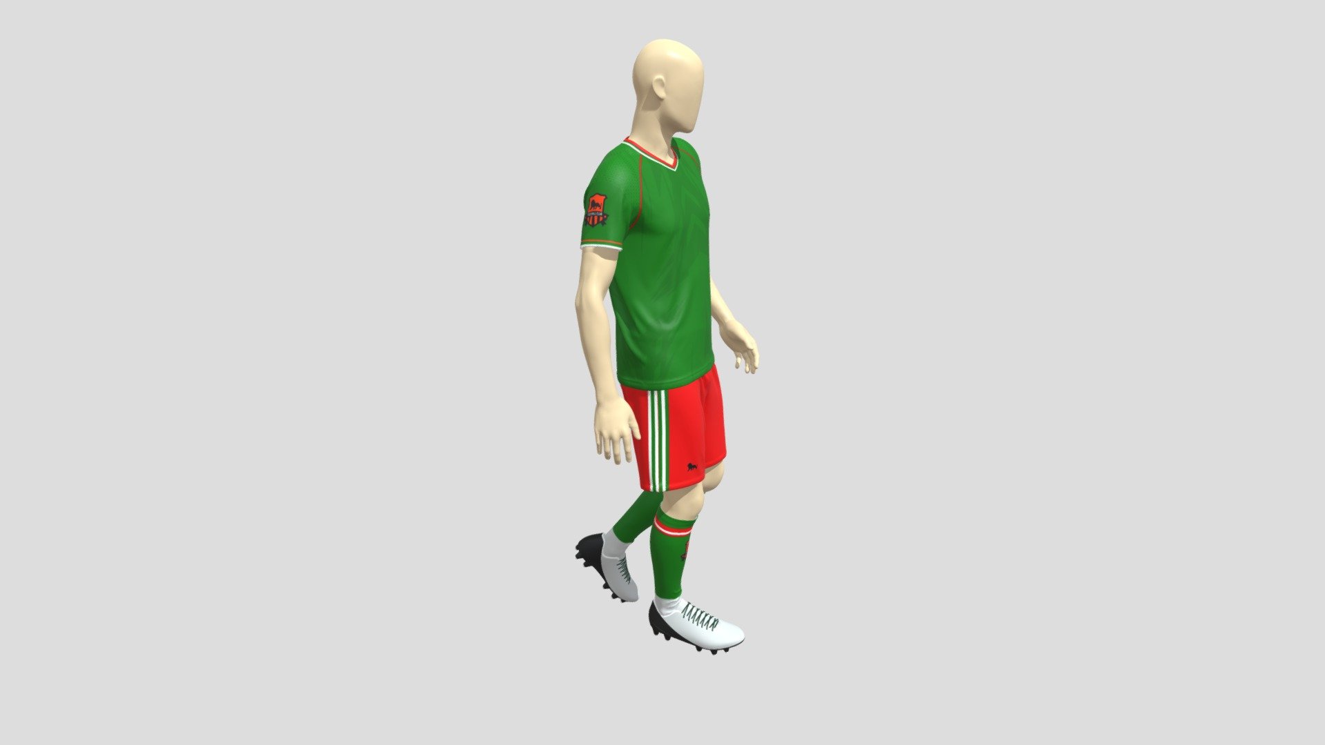 Football player uniform - 3D model by Sanchi477 [cda09d5] - Sketchfab