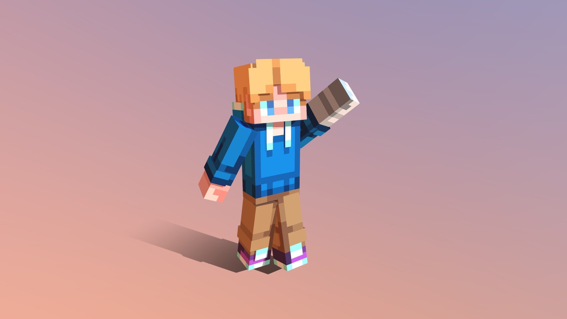 My Minecraft skin - 3D model by Bello666 [cda1cee] - Sketchfab
