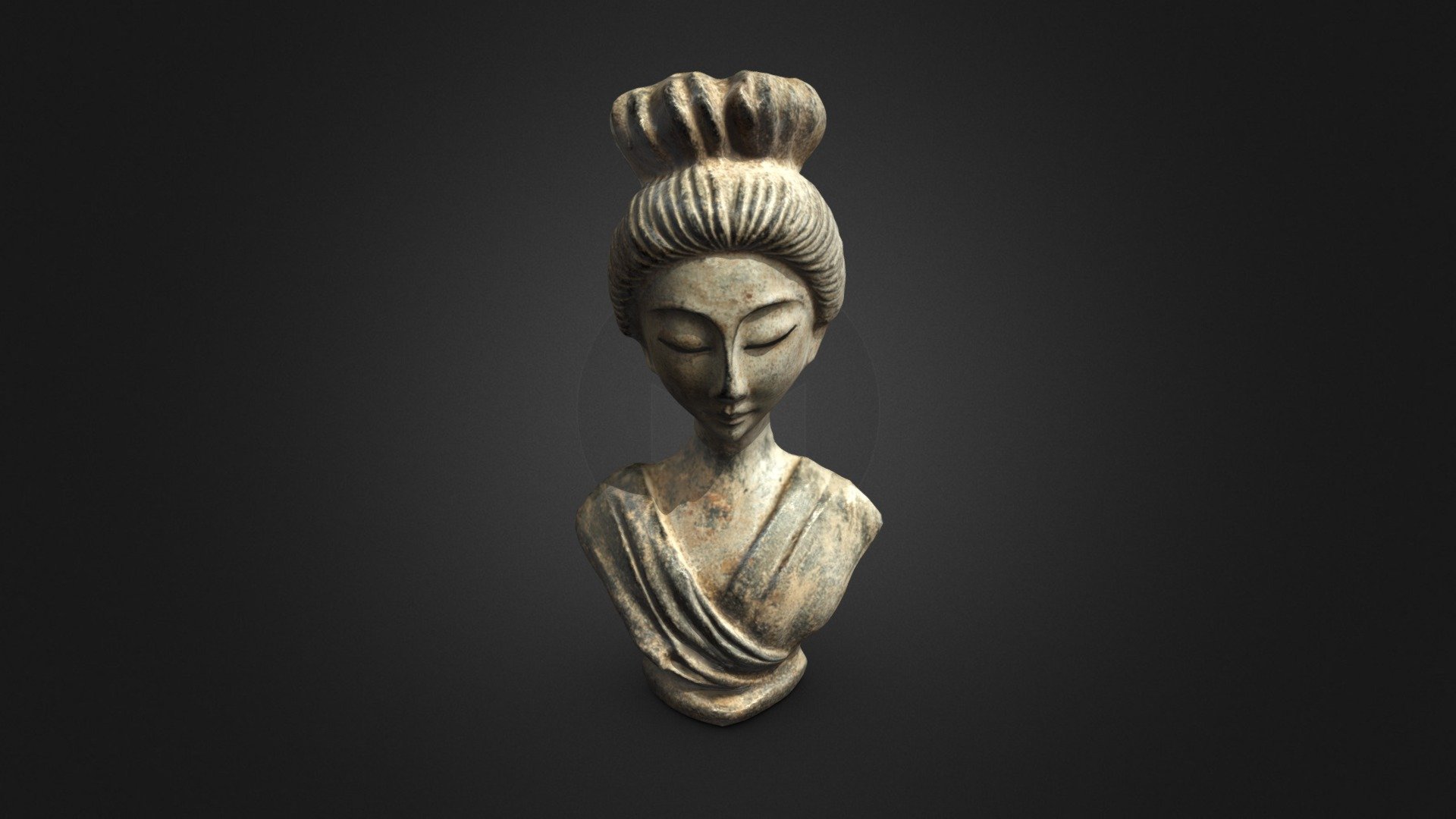 A portrait of an ancient Chinese woman - Buy Royalty Free 3D model by ...