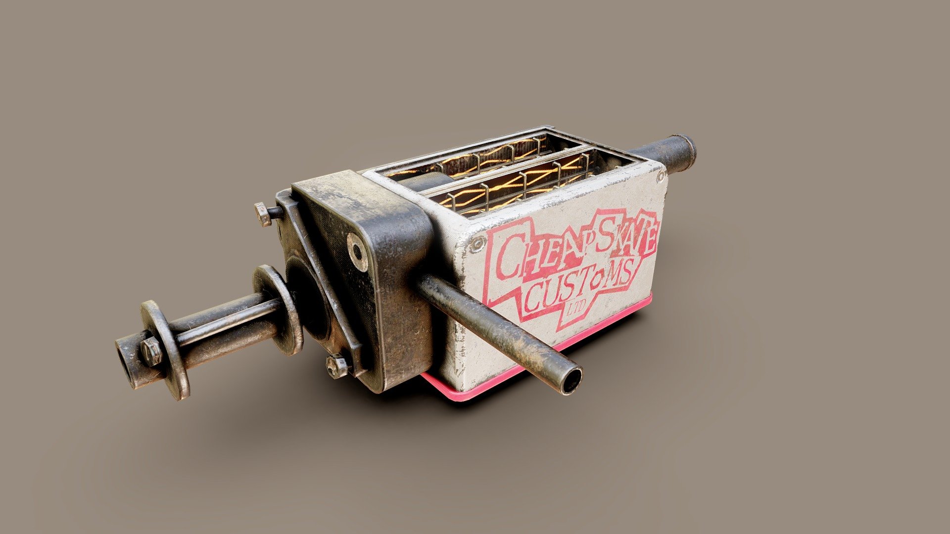 Toastergun - 3D model by Oniros [cda2b2e] - Sketchfab