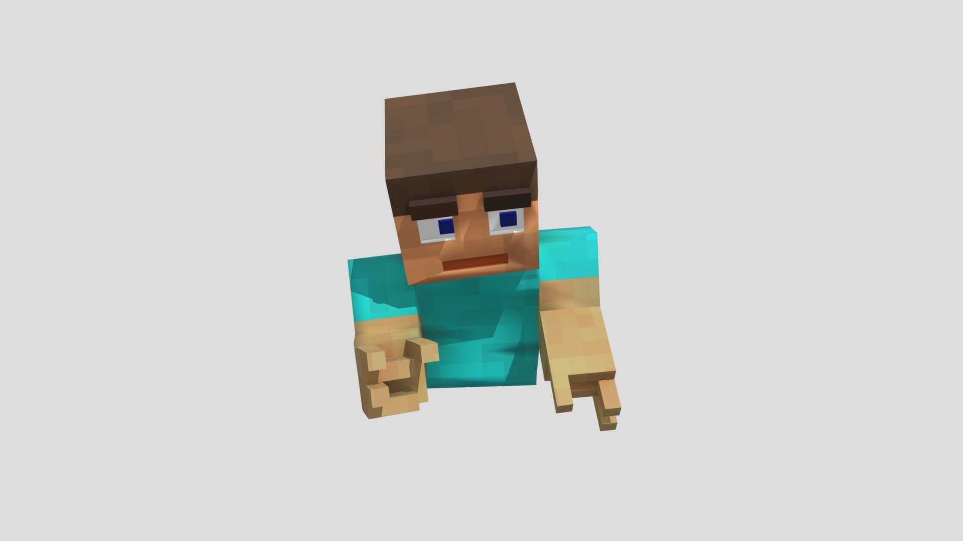 Steve from Minecraft - 3D model by paperhen [cda3369] - Sketchfab