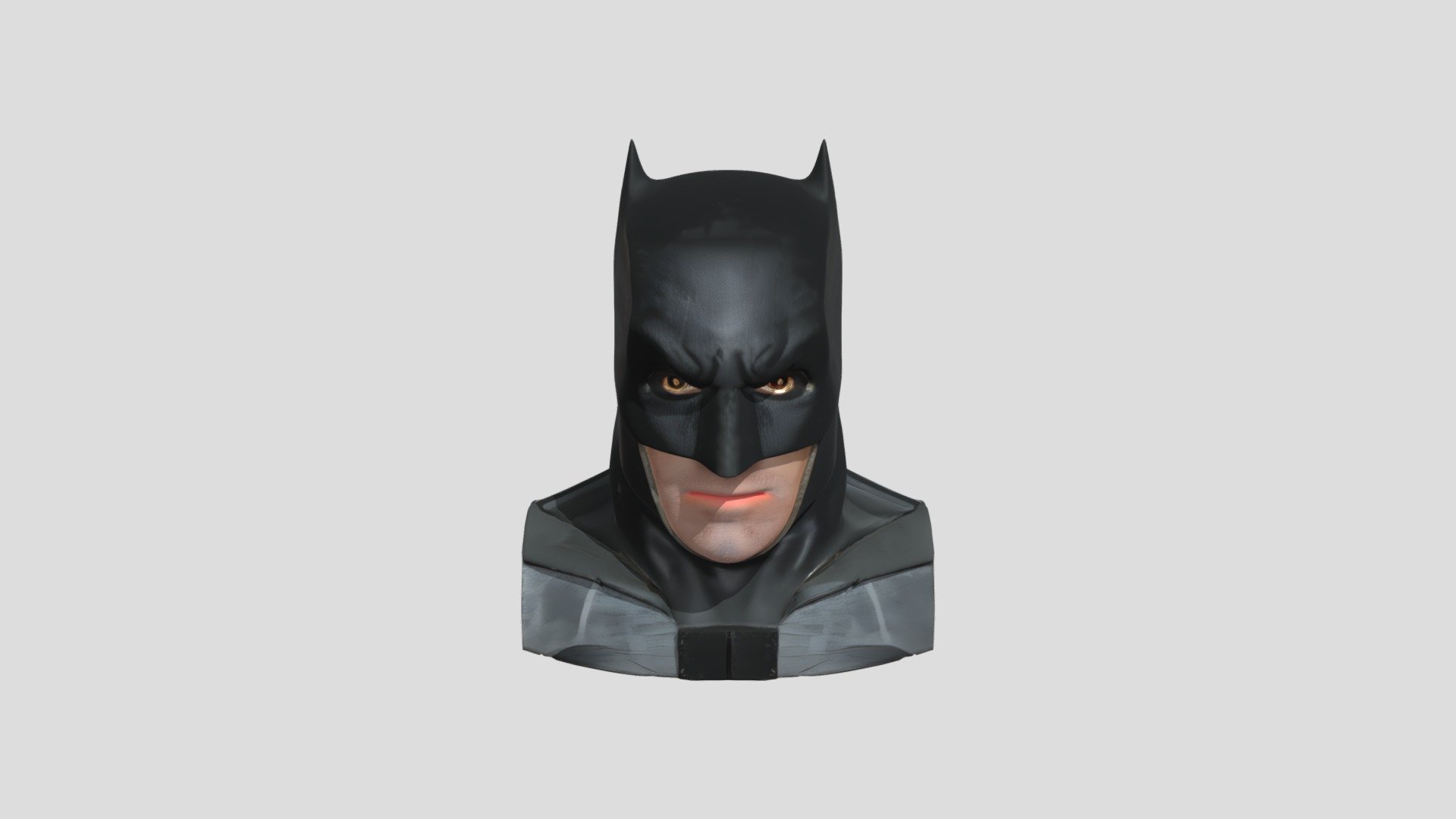masked superhero with bat motif - 3D model by eduardolyma211 [cda56bf ...