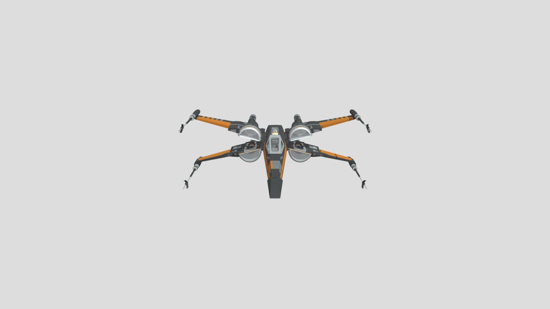 Black X-wing - Download Free 3D model by CyberDriger83 [cda5969 ...