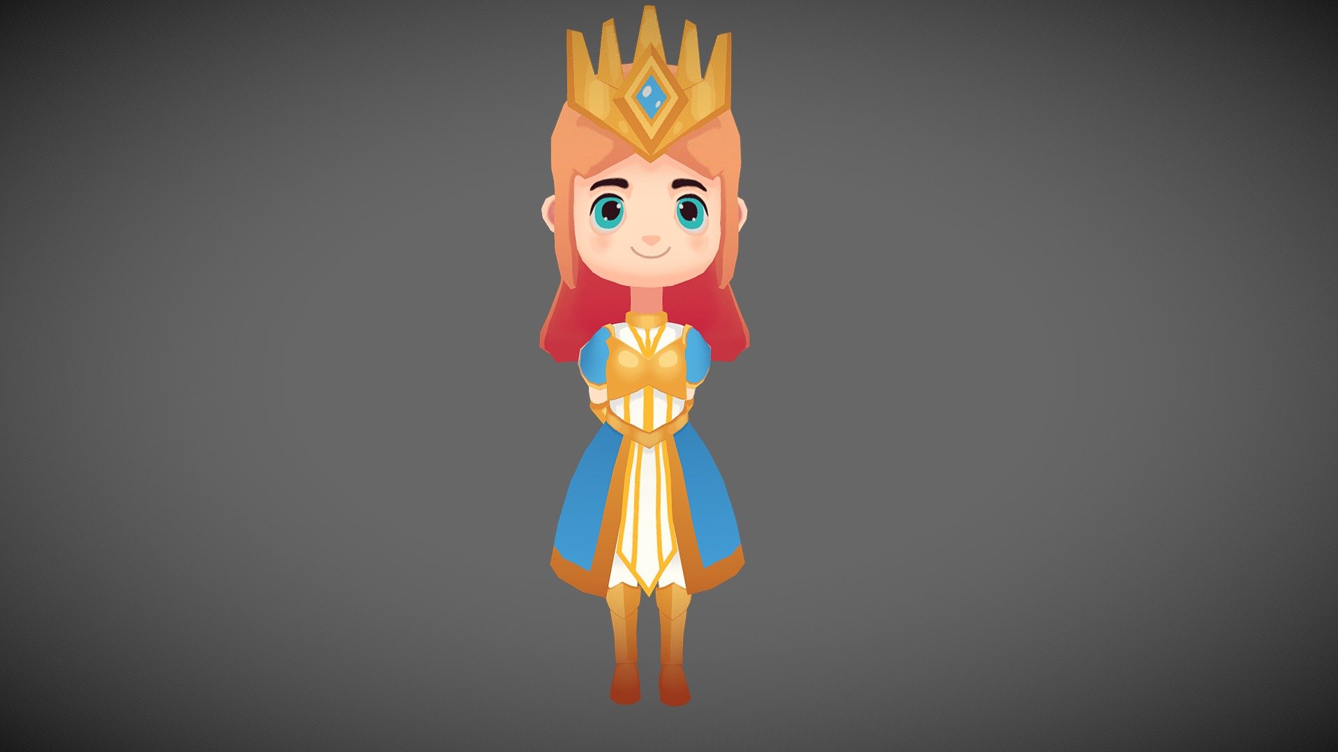 Stickman Princess - Buy Royalty Free 3D model by Focree [cda5a18 ...