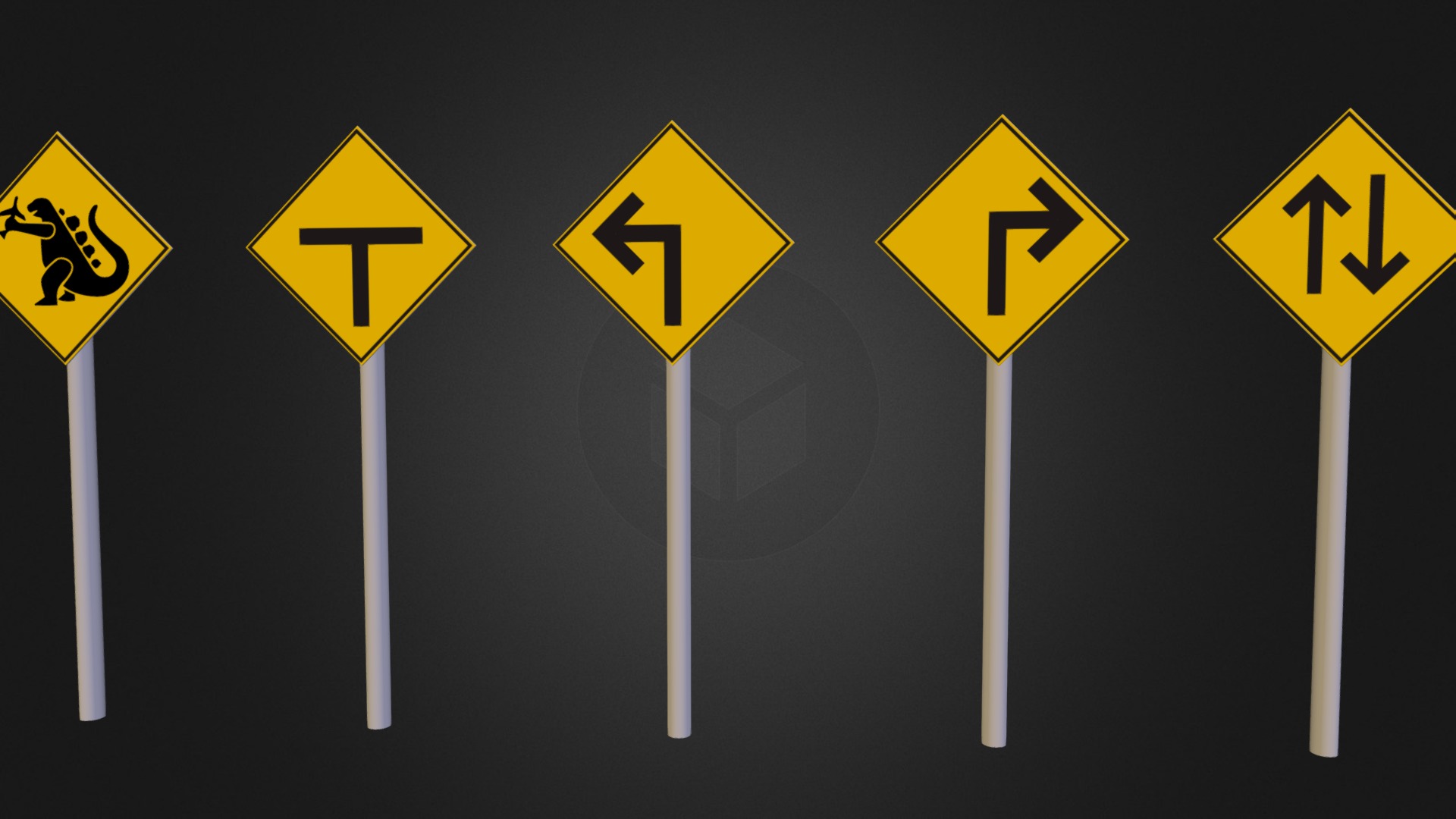 Diamond Signs - 3D model by Alex An (@alexan) [cda69cc] - Sketchfab