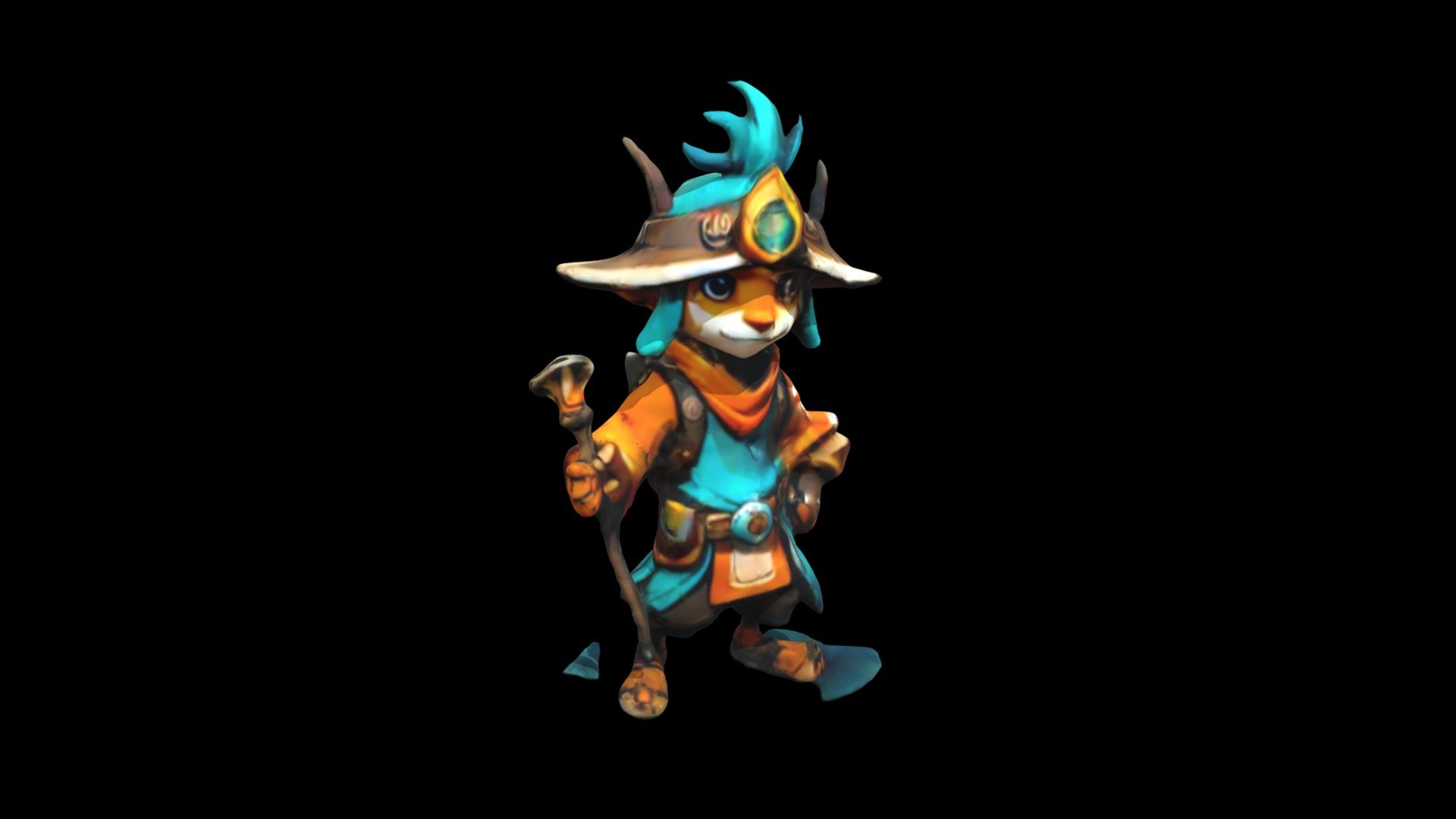 An illustration of an animated character - Download Free 3D model by ...