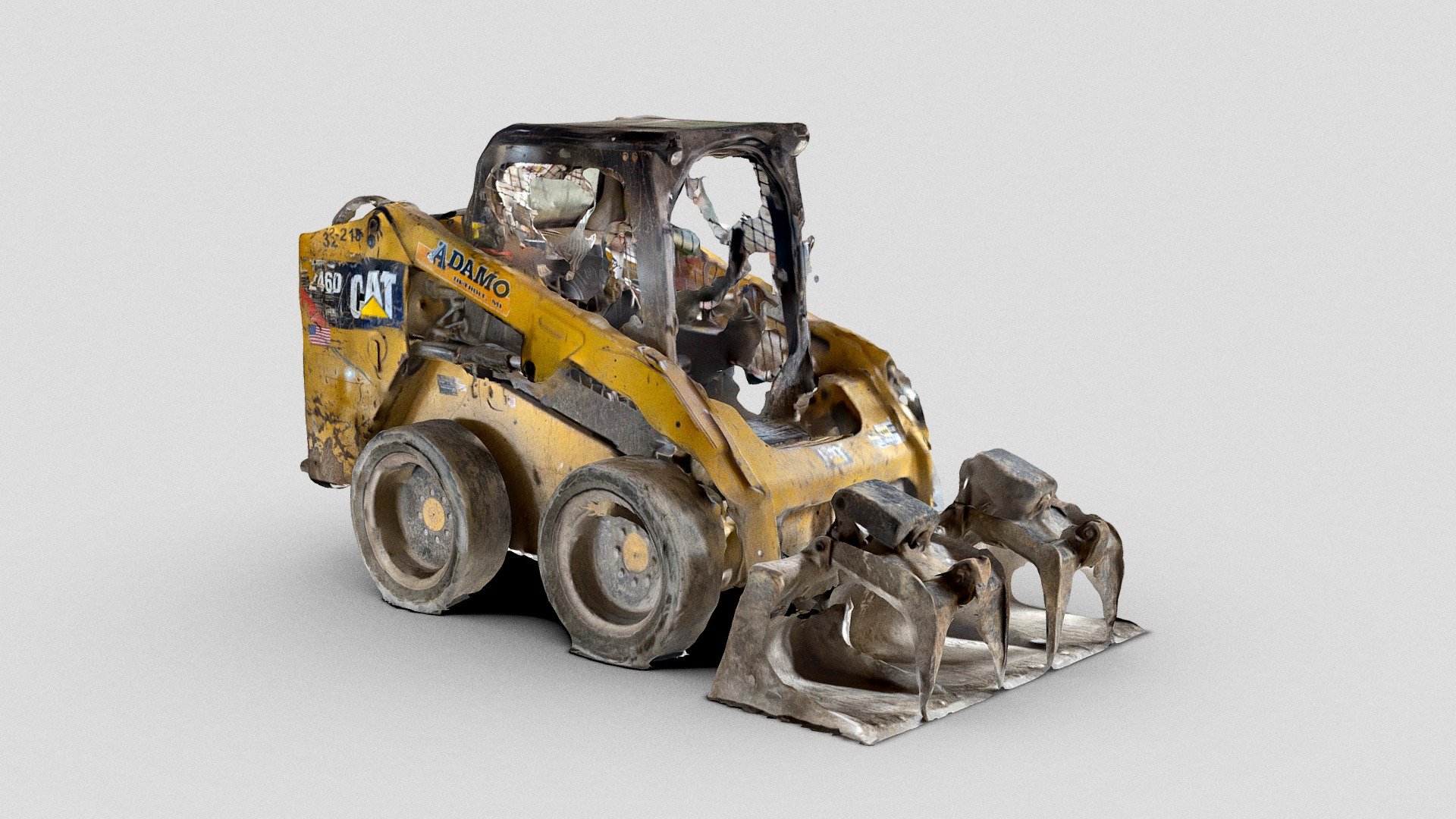 290: Cat 246D Skid Loader - Download Free 3D model by alexdelker ...