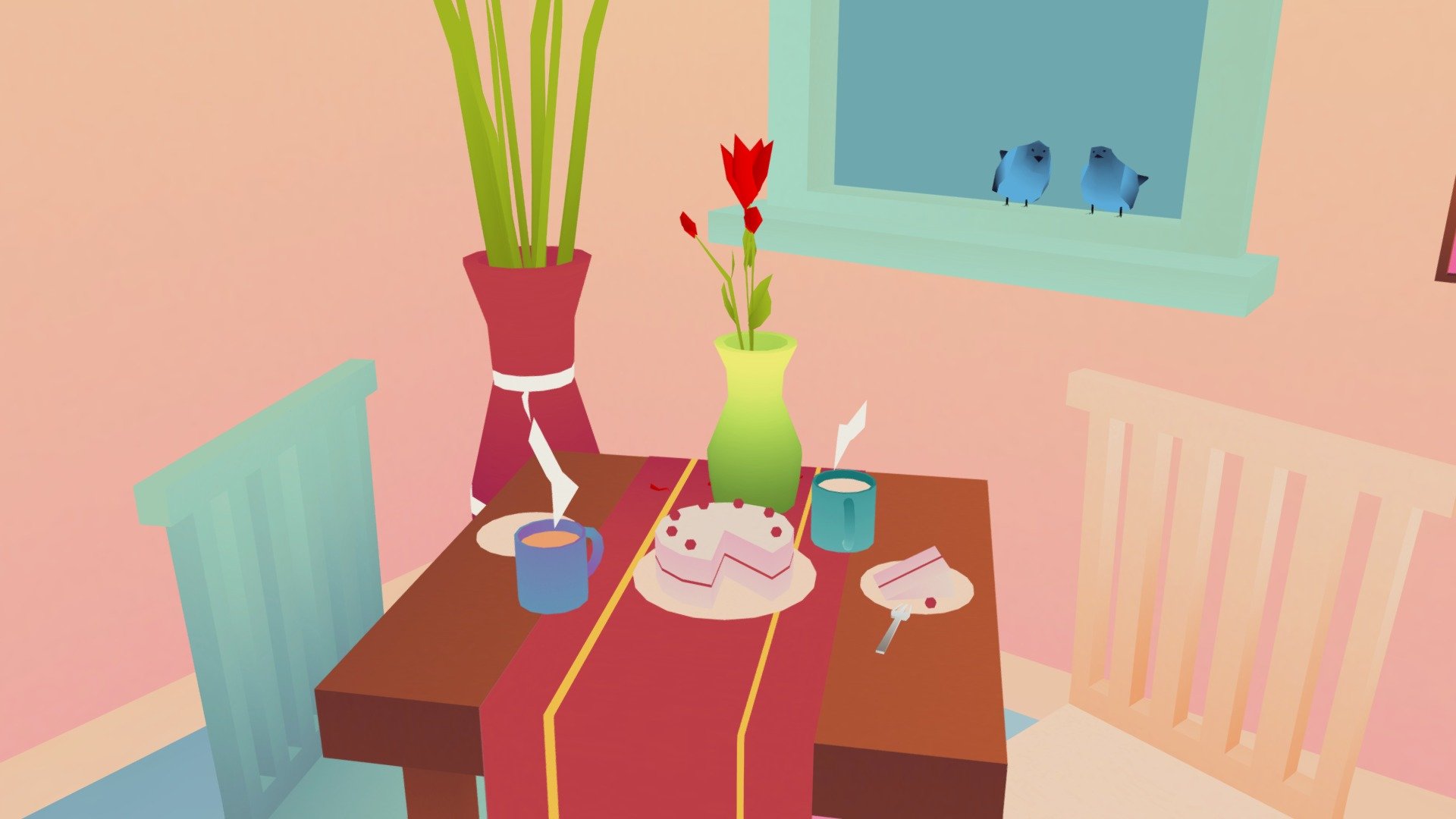 Afternoon Tea - 3D model by Kim (@Vulpei) [cdb21d7] - Sketchfab