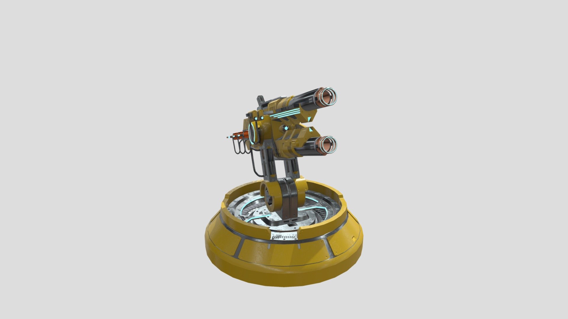 Turret - 3D model by Casier Robbe (@Ceminar) [cdb2983] - Sketchfab