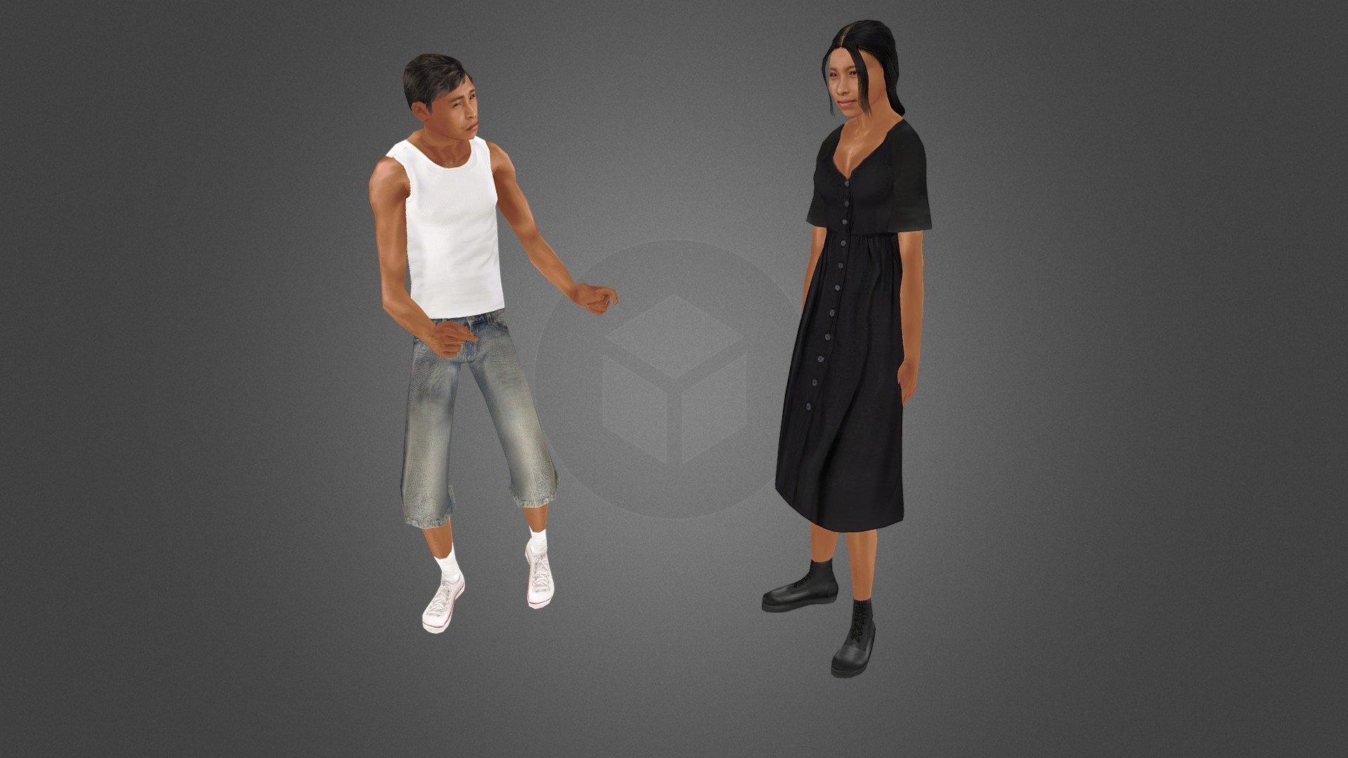 Free ps2 style isthmid amerindian characters - Download Free 3D model ...