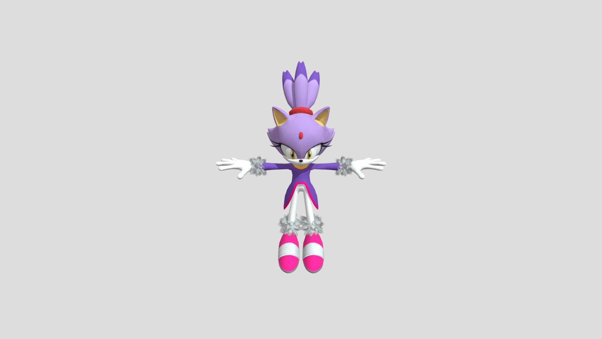 Blaze The Cat (Team Sonic Racing) - Download Free 3D model by ...