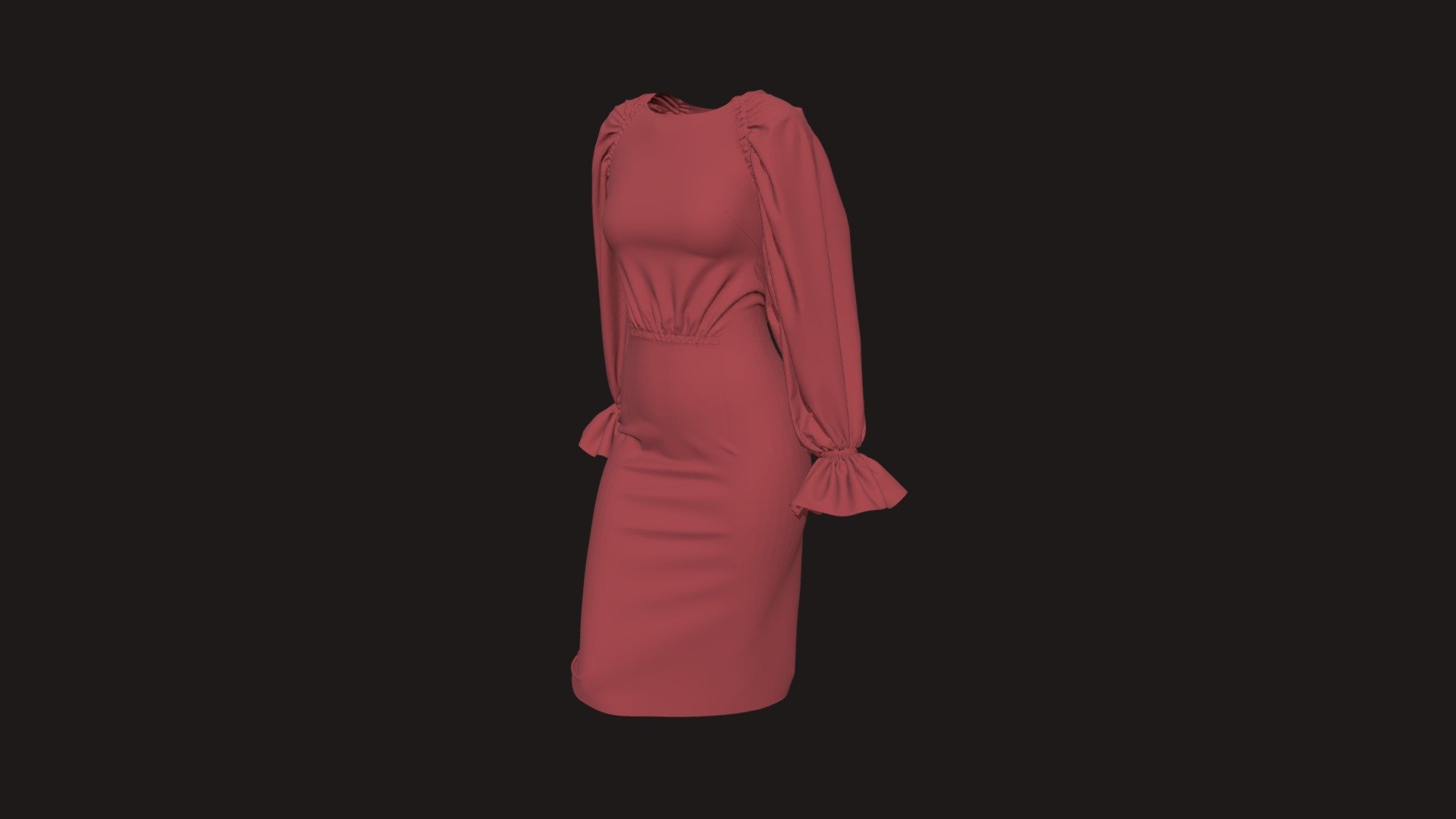 The 3DX Dress - 3D model by dorellejoie [cdb6799] - Sketchfab