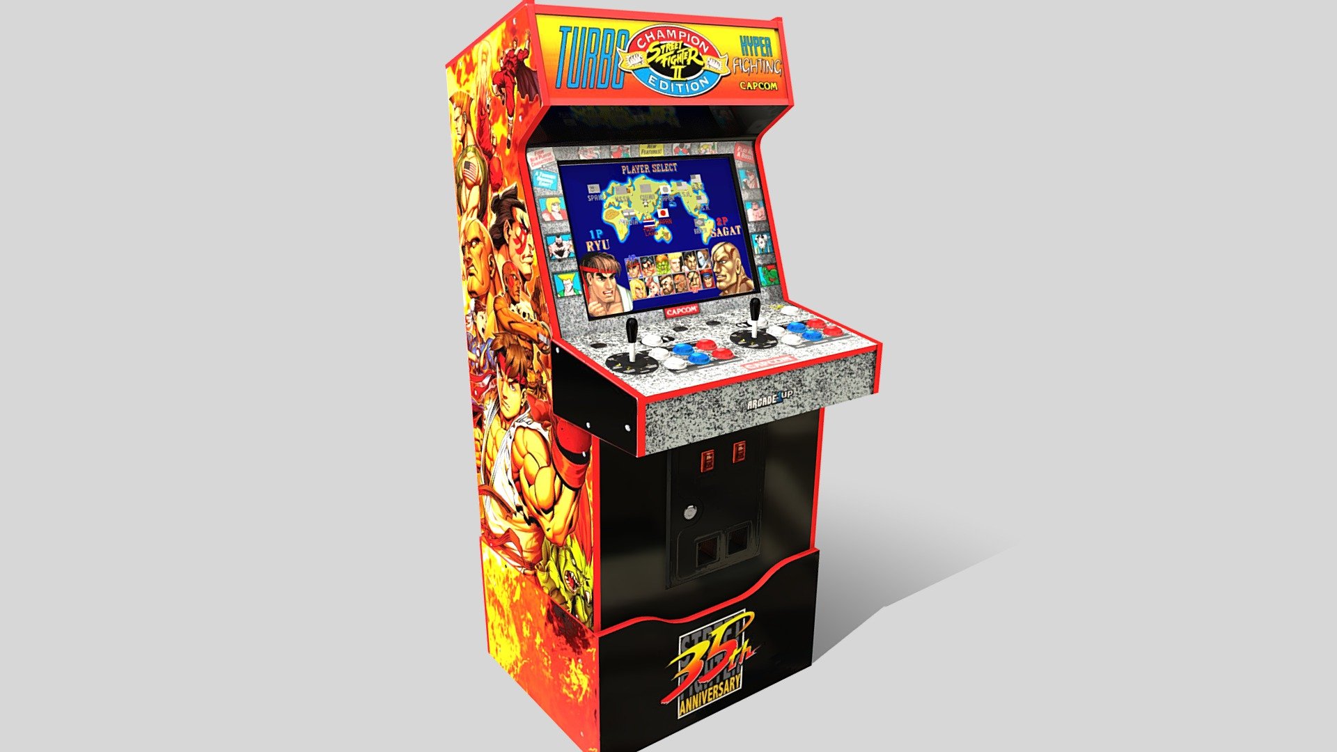 Street Fighter 2 Arcade (low-Poly game-asset) - Buy Royalty Free 3D ...