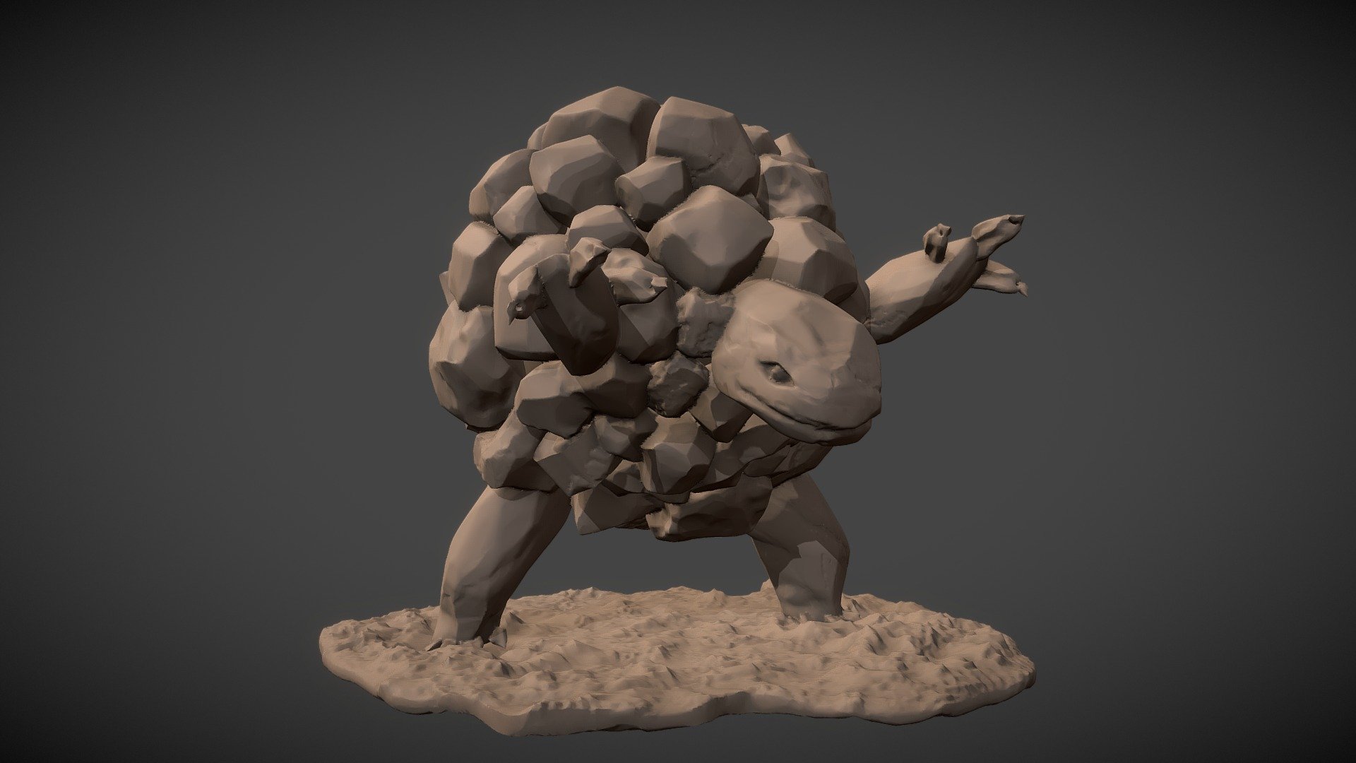 Sculpt January 2018 - 05 Golem - 3D model by Amanpreet Bajwa (@7bajwa ...