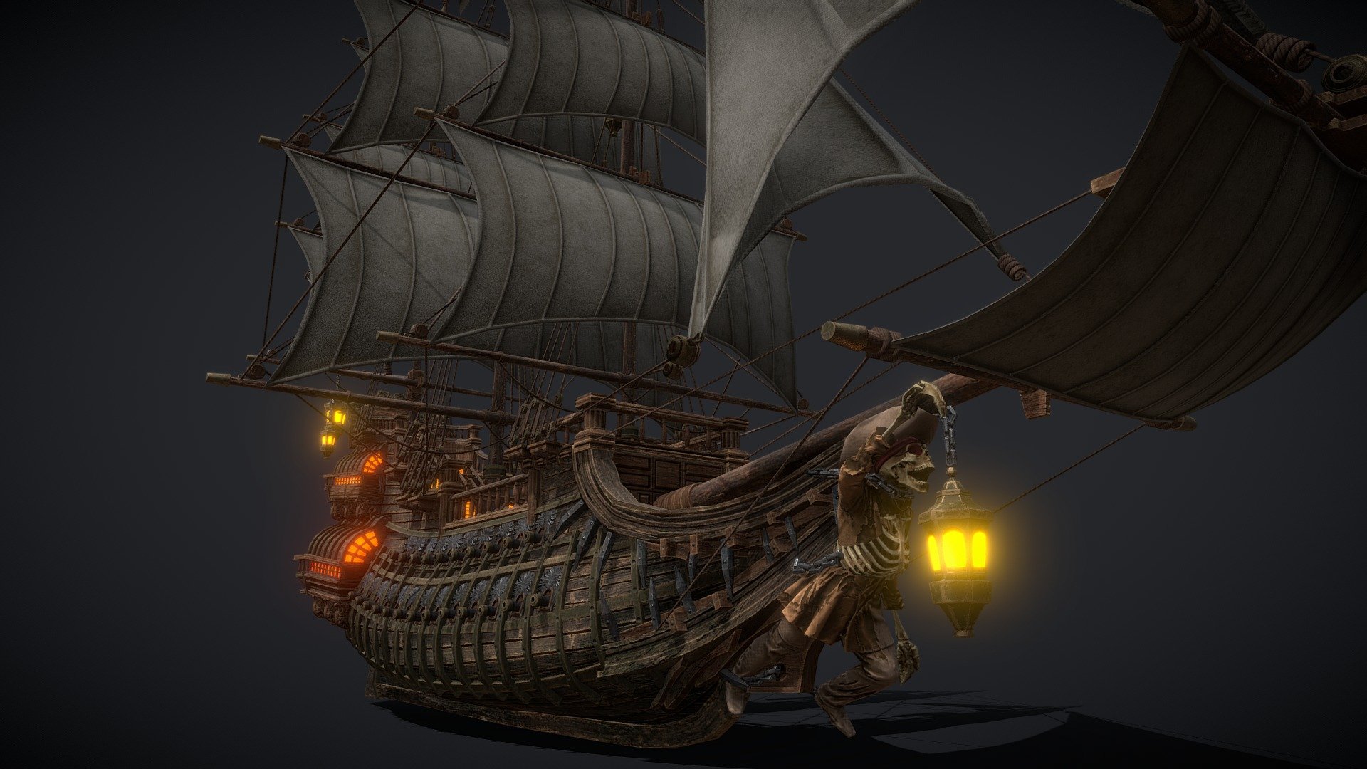 The Running Dutchman - 3D model by 3DBazaar (@muratosan) [cdbdad6 ...