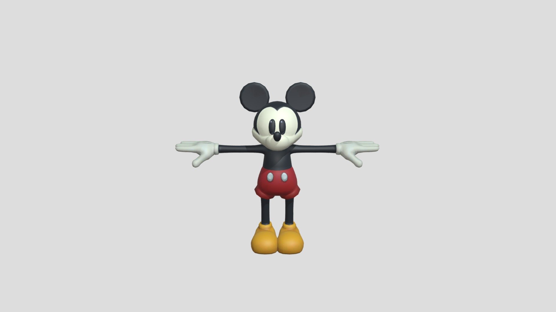 ADI 2.0: Epic Mickey (Fully rigged) - Download Free 3D model by Charred ...