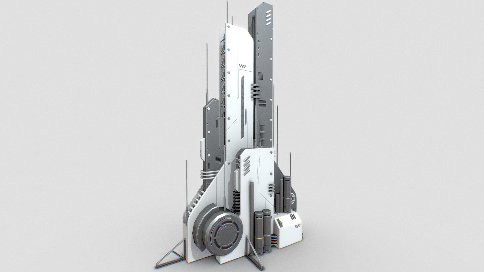 Futuristic building - Buy Royalty Free 3D model by Anima Z (@Anima-Z ...