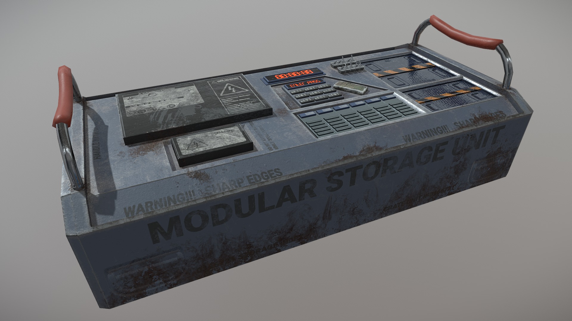 Sci-fi Bomb Crate - 3D model by Niker107 [cdc6a7a] - Sketchfab