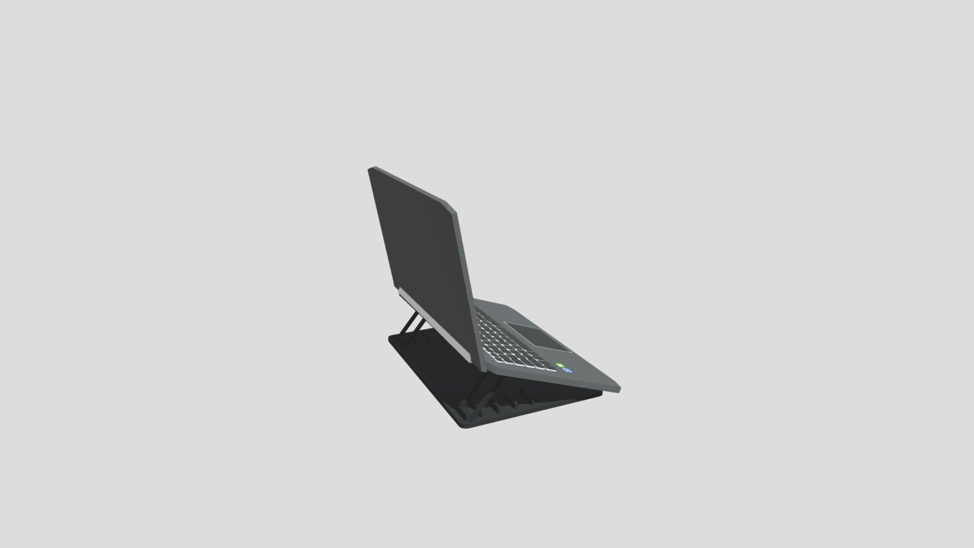 Gaming Laptop With Stand - 3D model by h4x0r_dzdz (@h4x0r_dz) [cdc839d ...