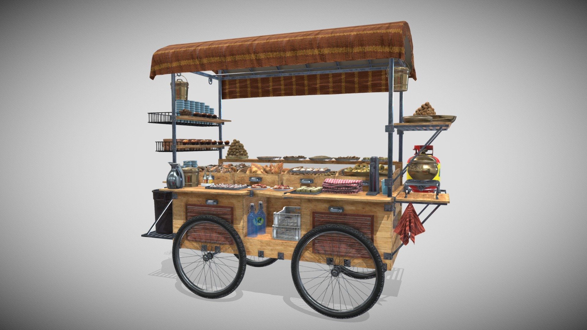 Food Cart All - Buy Royalty Free 3D model by Francesco Coldesina ...