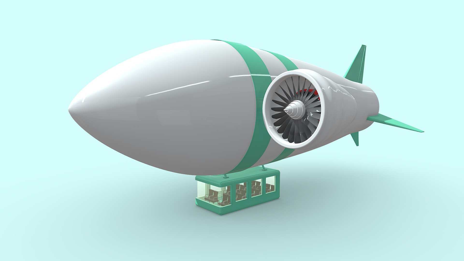 Blimp - 3D model by MichaelGichane [cdcd7e9] - Sketchfab