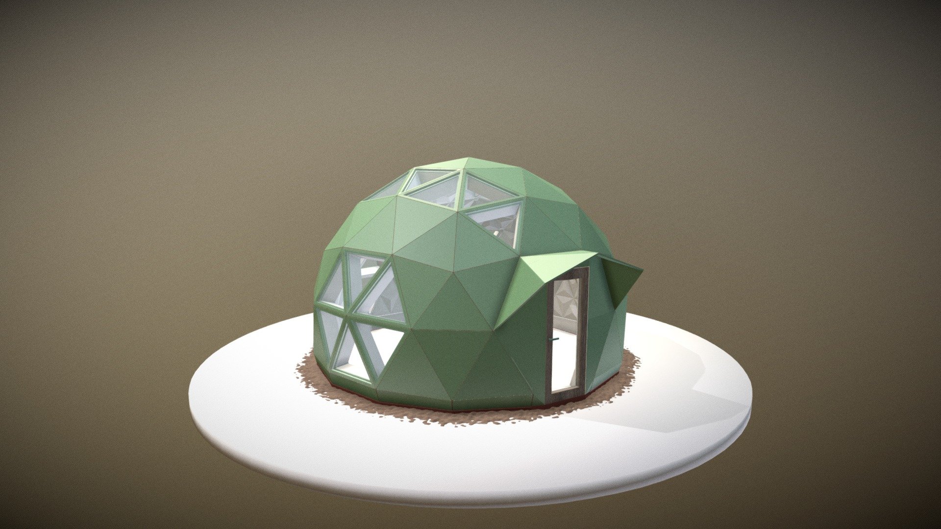 Dome sketch - 3D model by Geoship - Bioceramic Domes (@Geoship ...