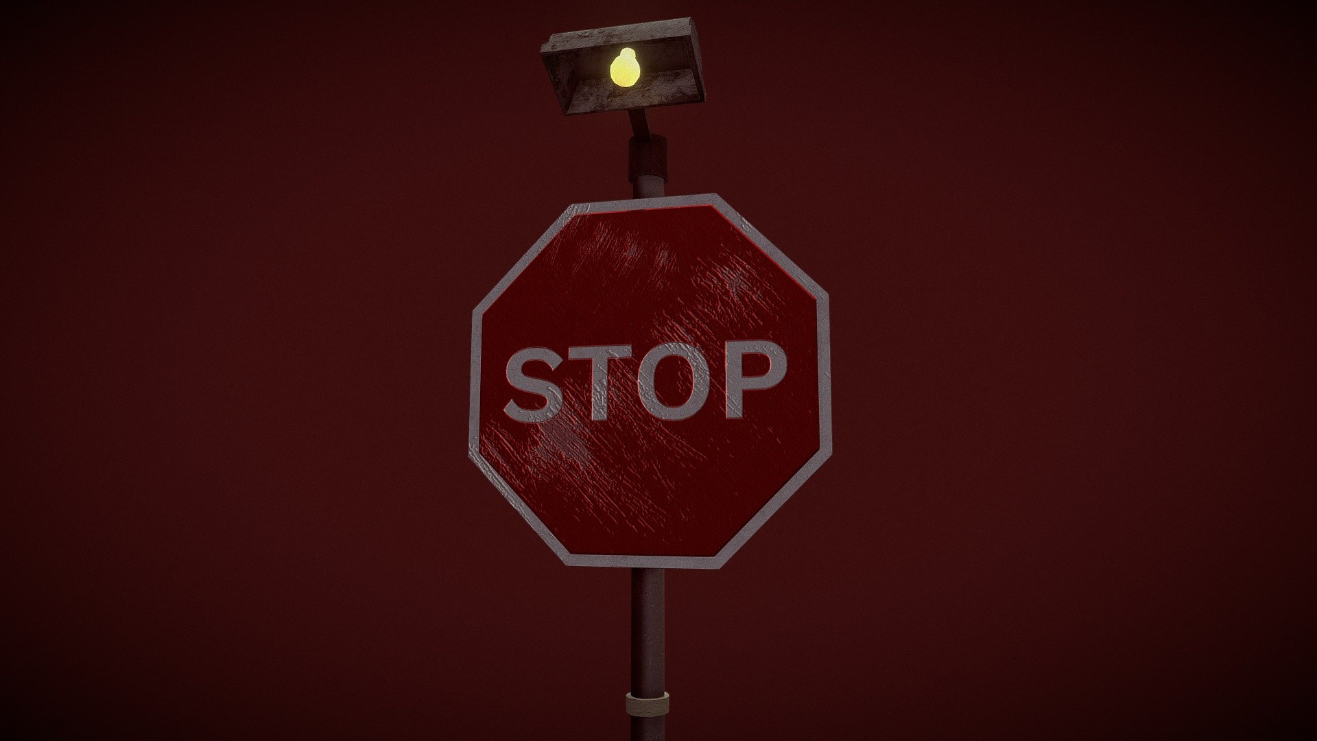 Weathered Stop Sign - 3D model by Edward van den Broek (@lukasrowan ...
