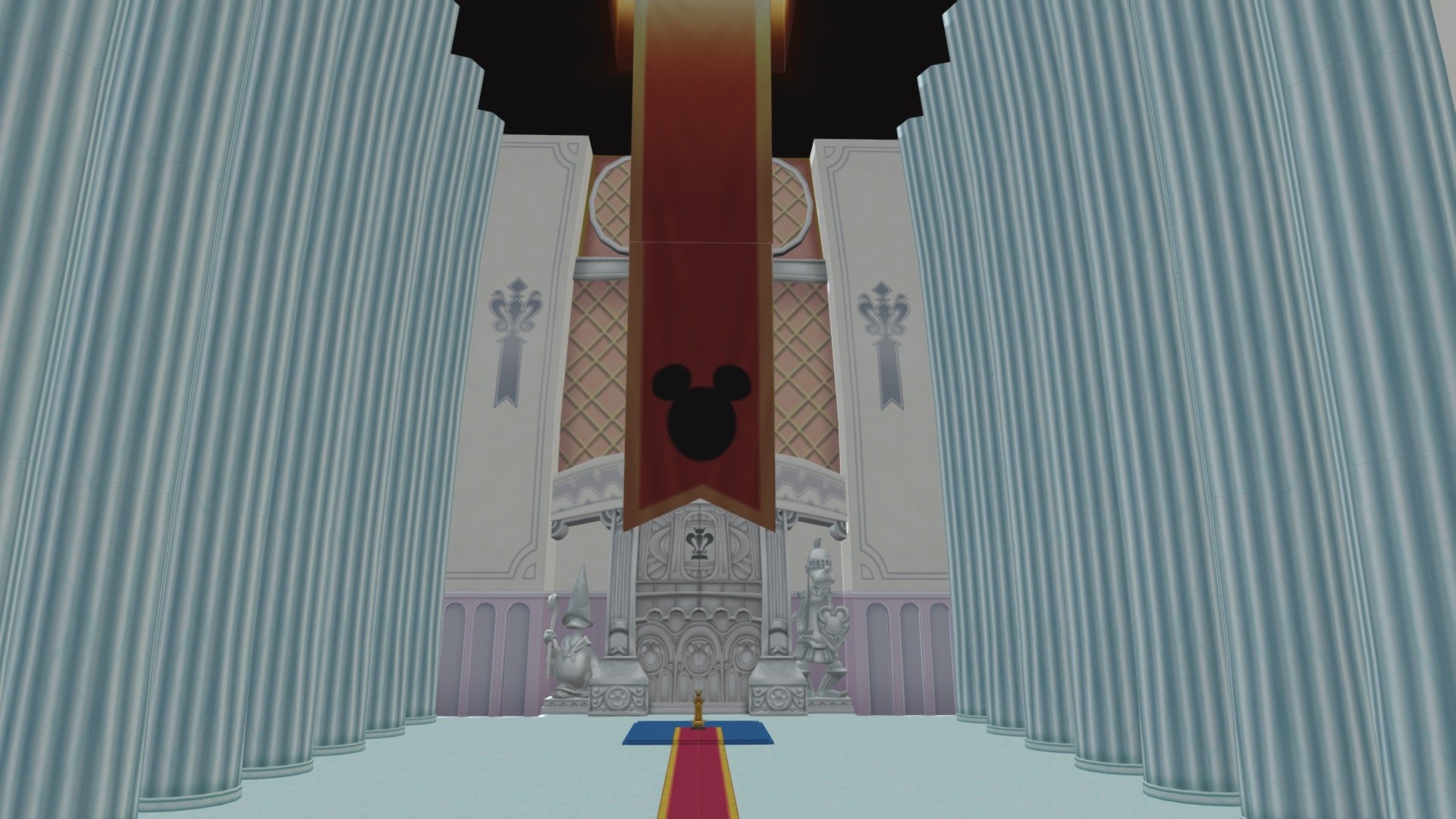 KH Disney Castle Throne Room & Library - Download Free 3D model by SMF ...