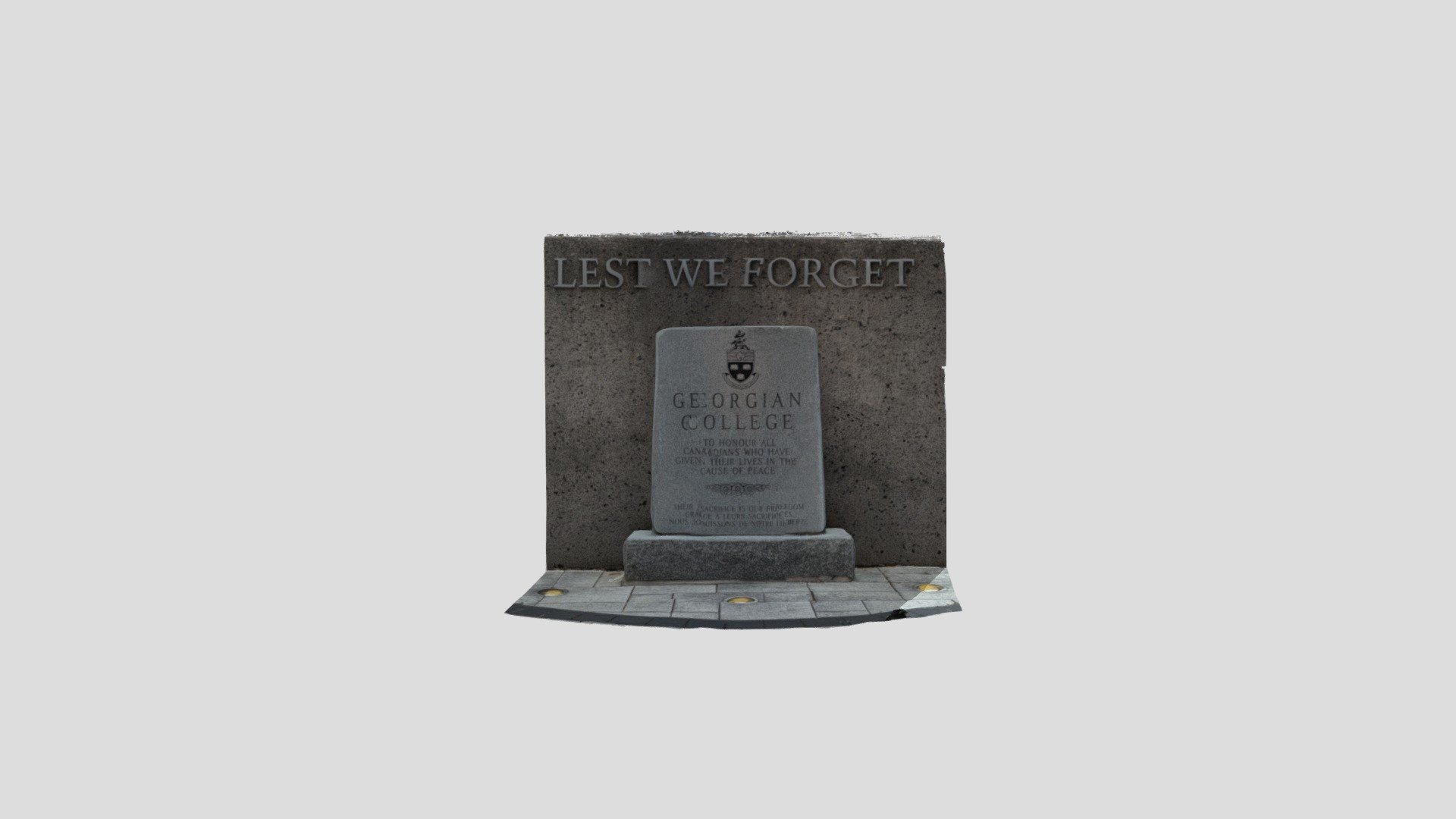 Georgian College Cenotaph - 3D model by scbenoit [cdcf5f4] - Sketchfab