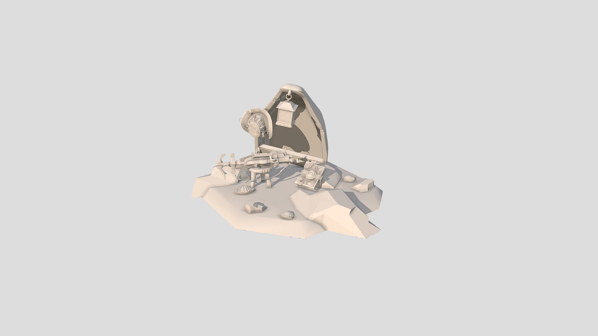 final sculpting scene: Gorlock's Camp - 3D model by woutdecroos ...