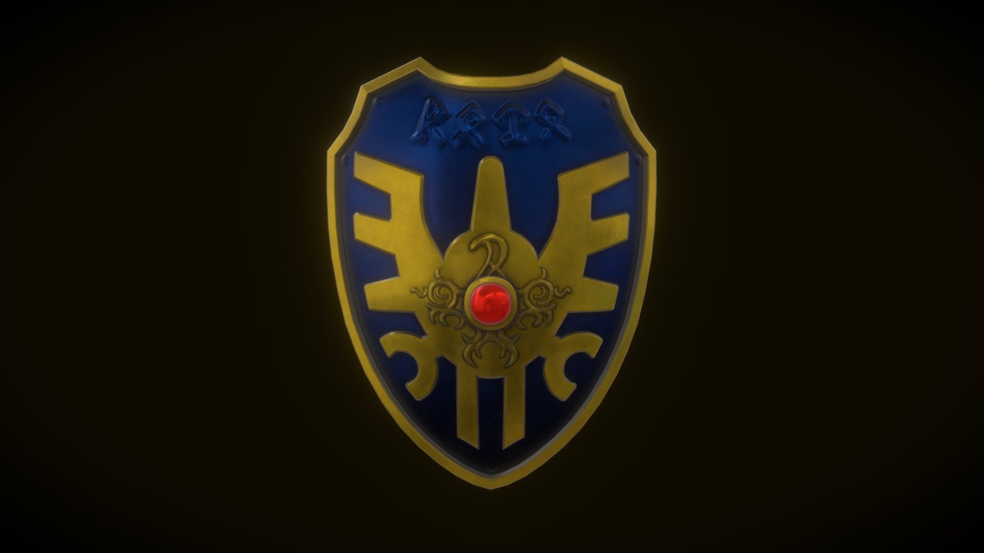 Erdrick's Shield (Dragon Quest I,II & III) - 3D model by Nguyễn Hữu Tài ...
