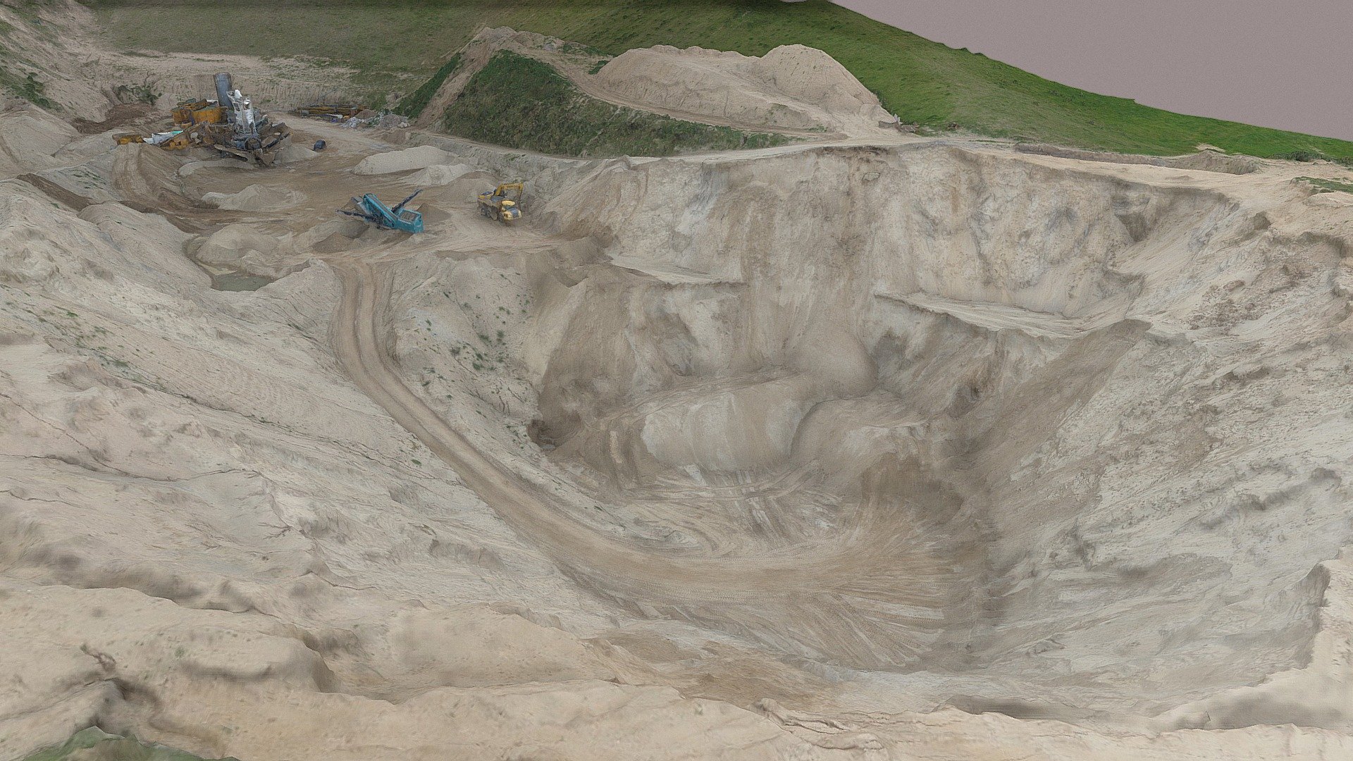 Quarry 3D Mesh - 3D model by Eiredrone [cdd174c] - Sketchfab