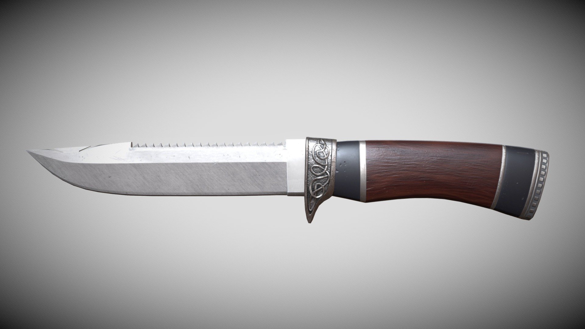 Hunter Knife - 3D model by Alina.Kolesnyk [cdd1fd5] - Sketchfab