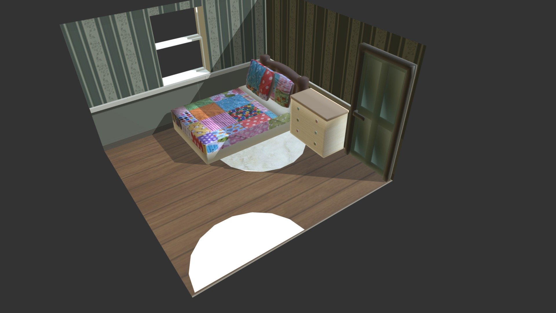 Corner Room - 3D model by CholyArt [cdd3880] - Sketchfab