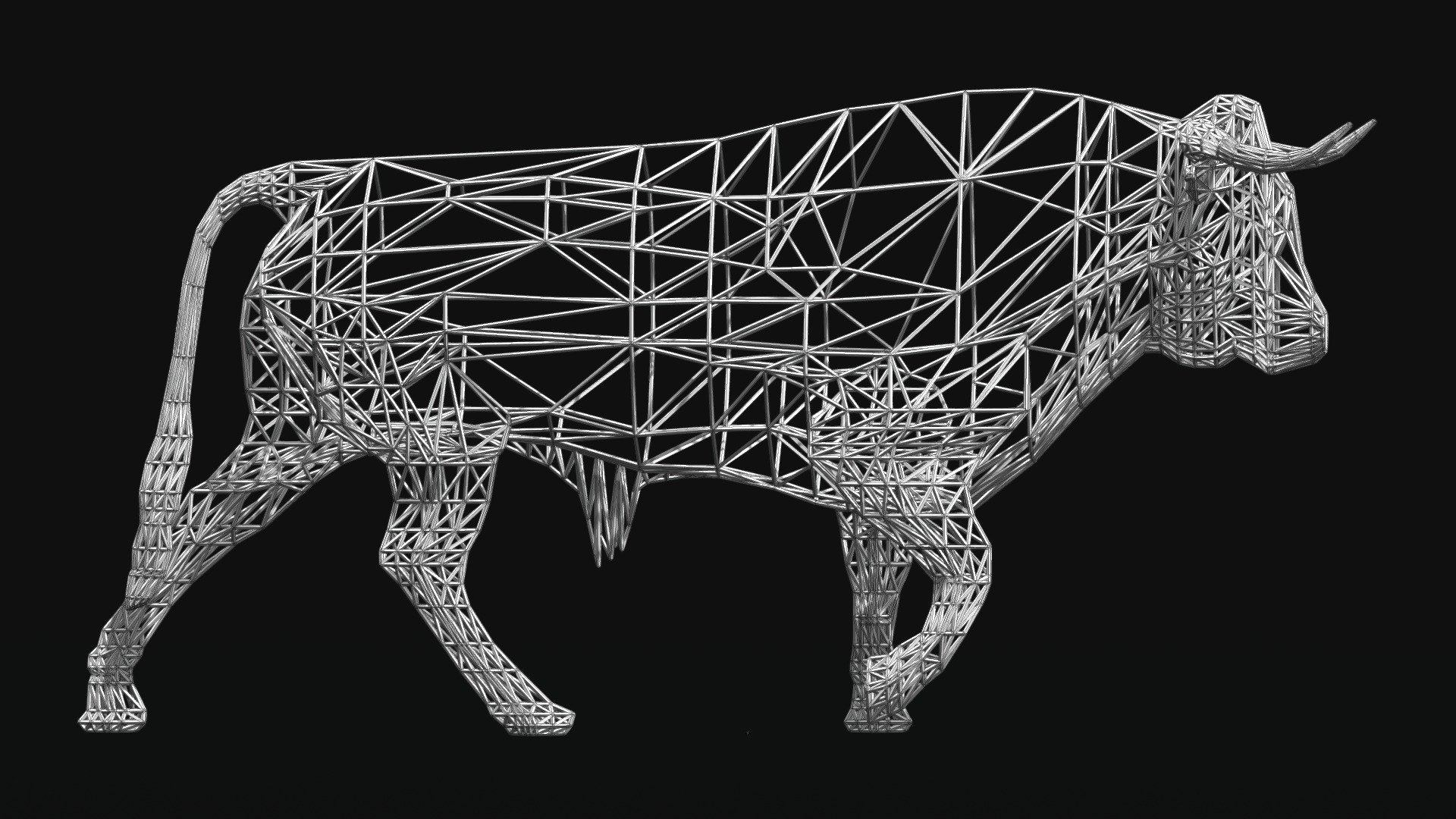 BISON WIREFRAME - Buy Royalty Free 3D model by DTA DESIGN STUDIO ...
