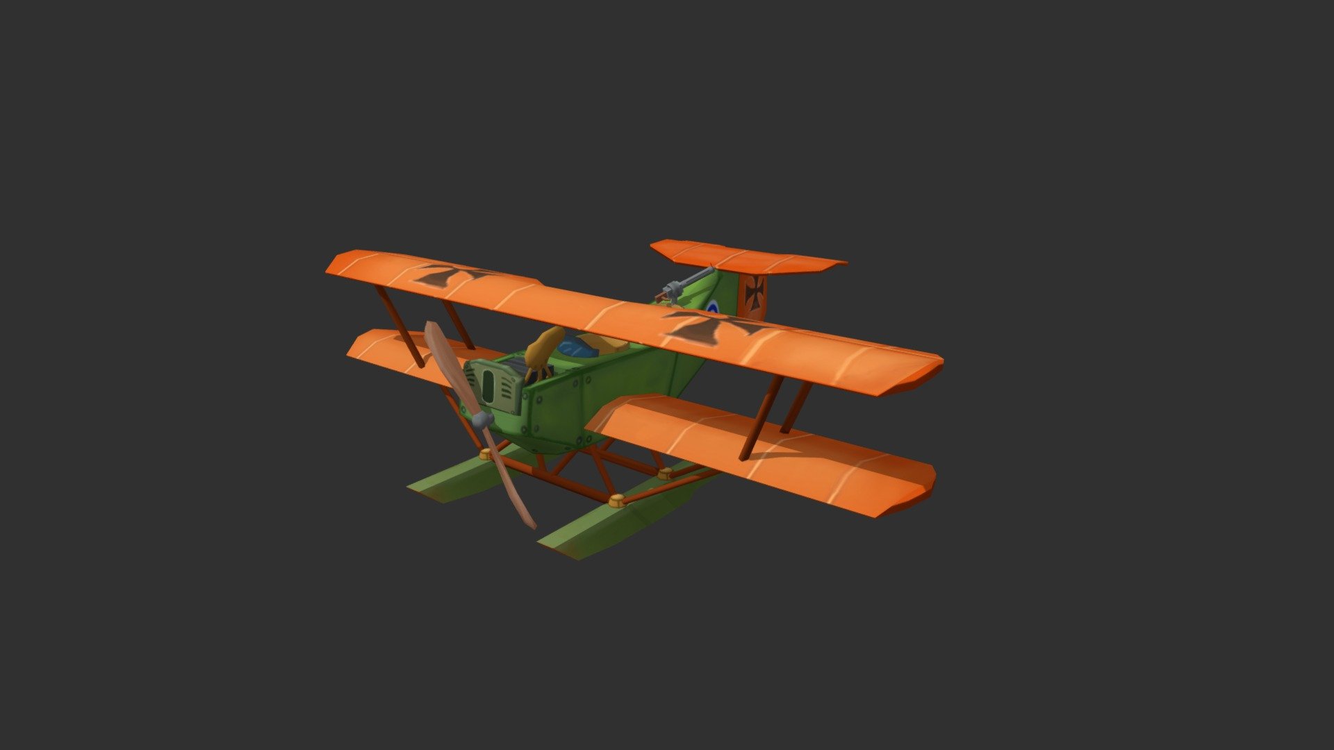 WW1 Plane Hansa-Brandenburg - 3D model by stef_martens [cdd71c9 ...