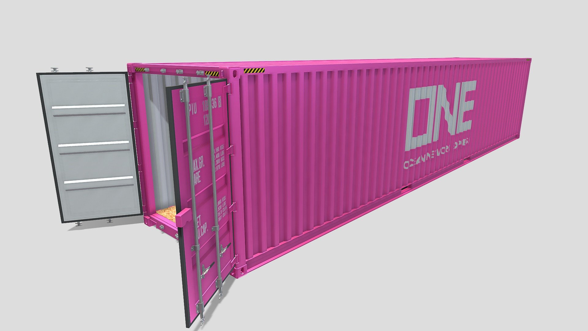 40ft Shipping Container ONE - Buy Royalty Free 3D model by dragosburian ...