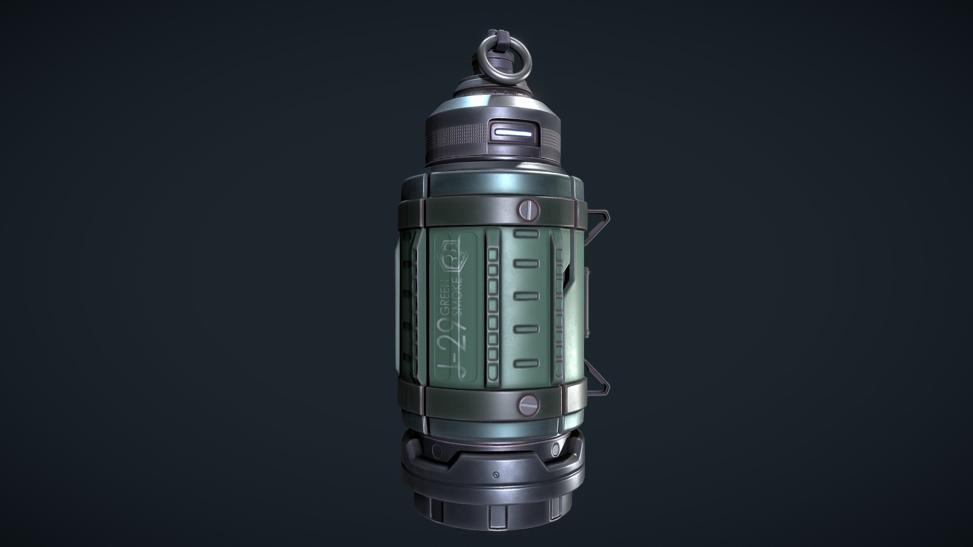SciFi Smoke Grenade - 3D model by ed-96 [cdd9eb9] - Sketchfab