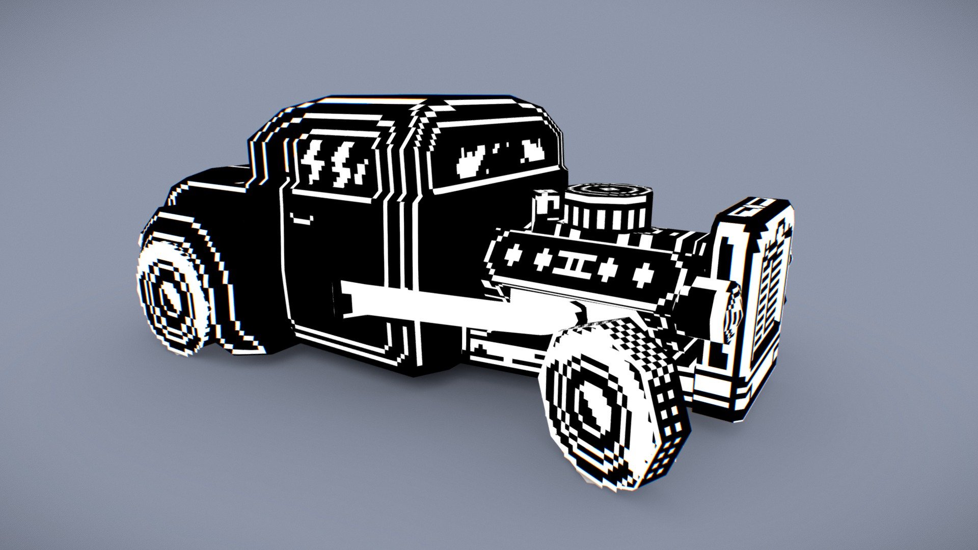1-Bit Hotrod - 3D model by Jorma Rysky (@Rysky) [cddac4d] - Sketchfab