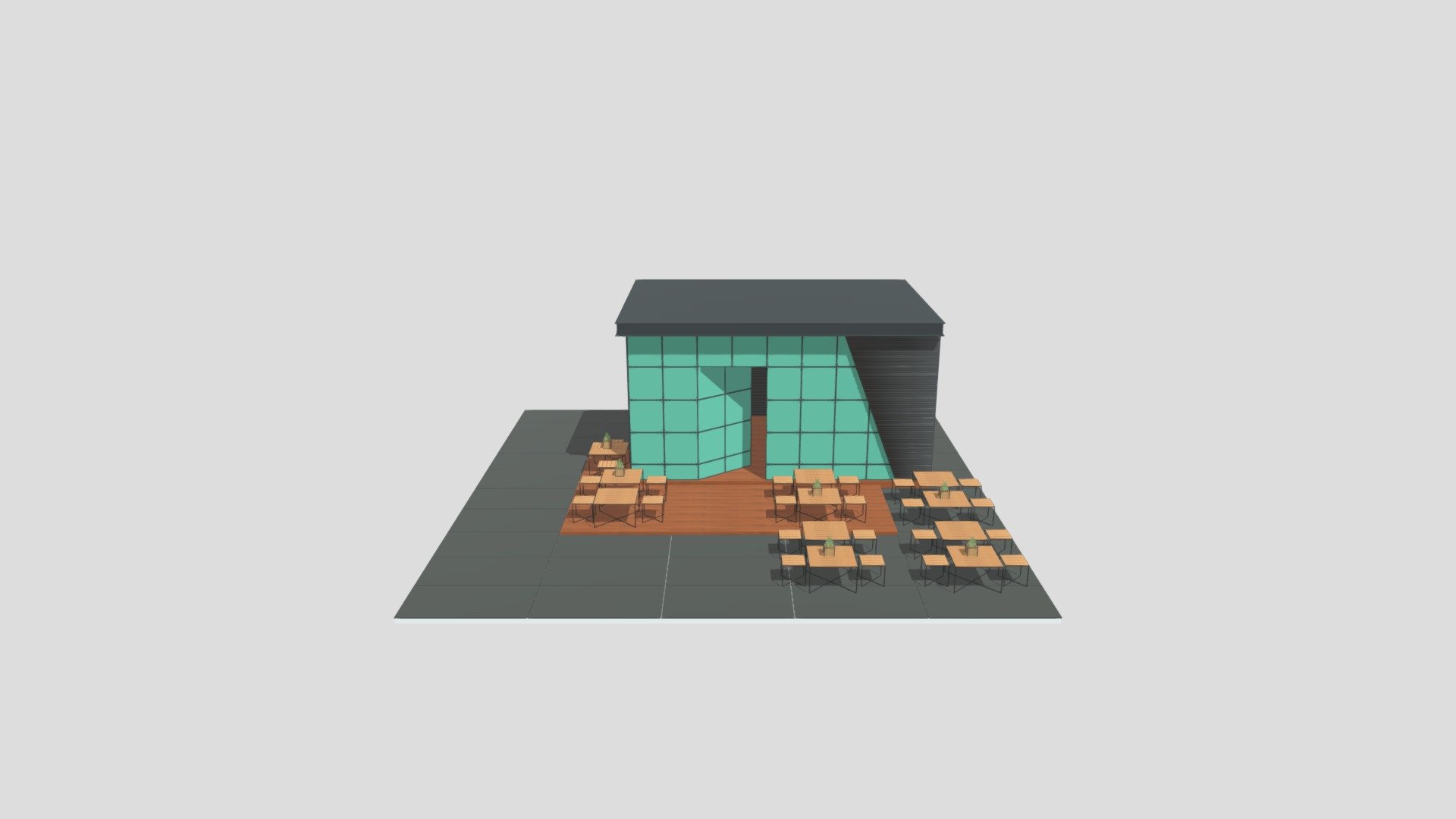 CAFE - Download Free 3D model by ssadikaaufa [cddba4a] - Sketchfab