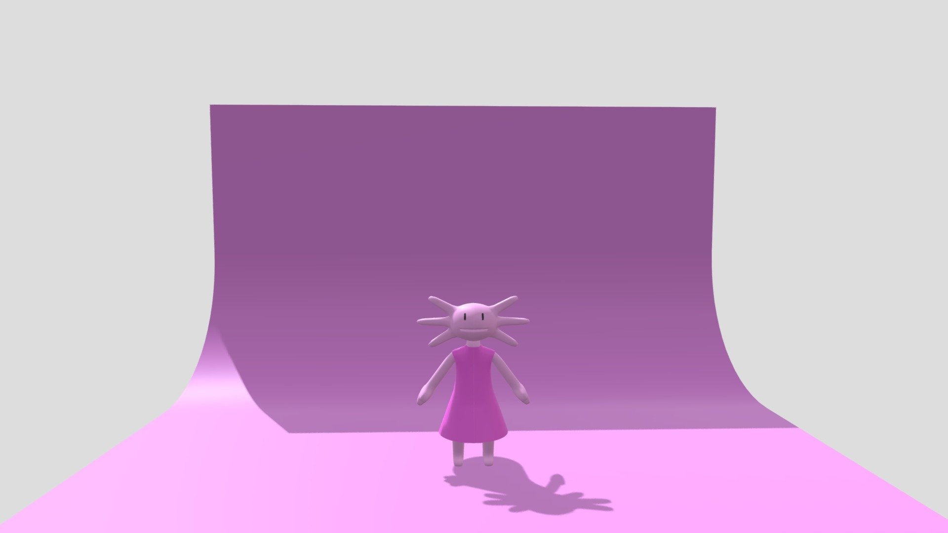 Axol the axolotl - 3D model by prism_god [cdddf1e] - Sketchfab