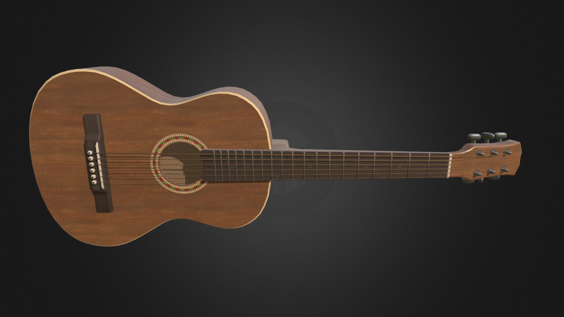 Simple acoustic guitar - Download Free 3D model by Obi-Wanya [cde0bdc ...