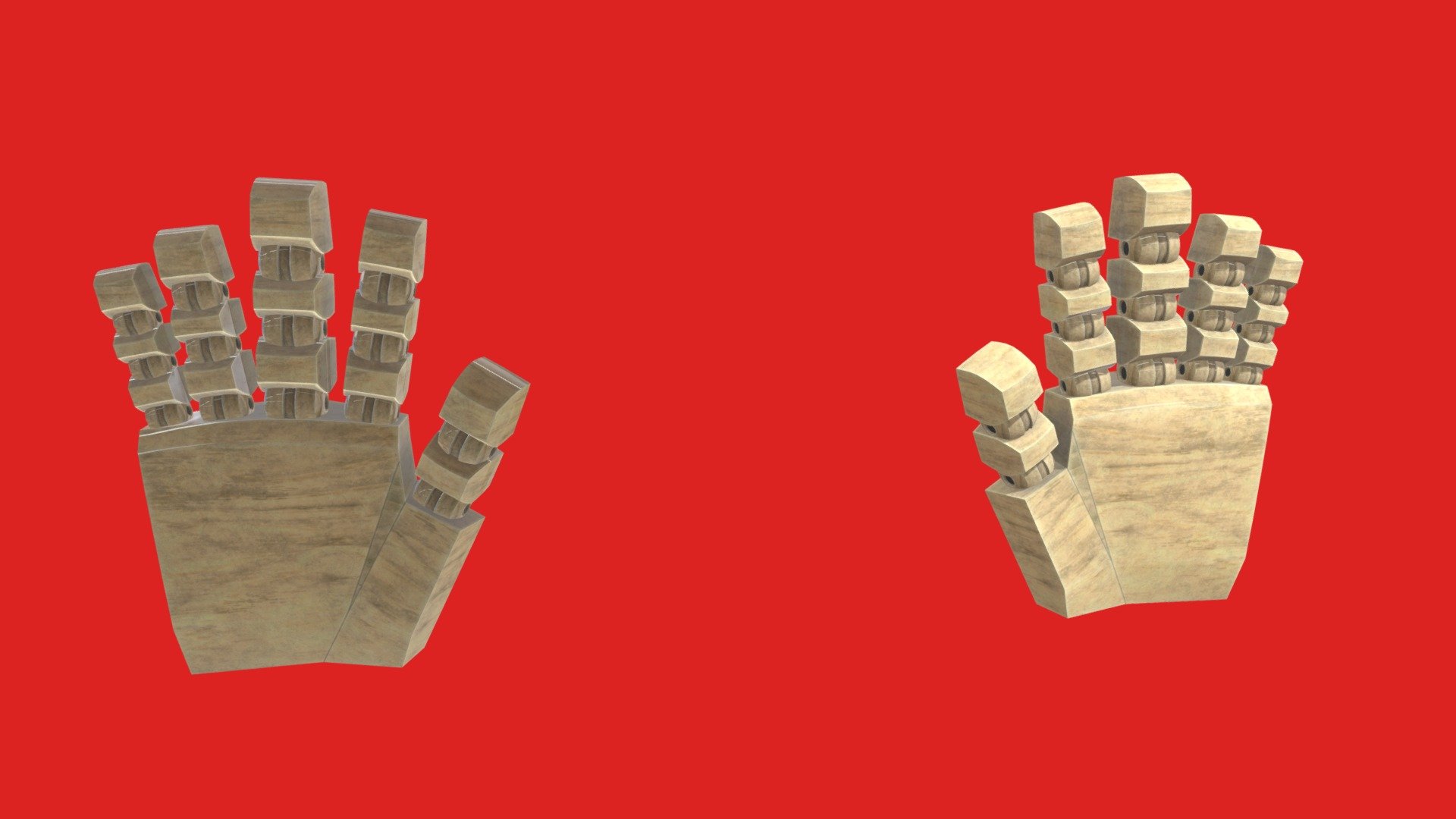 Wooden Hands Project: Playtime - Download Free 3D model by Matchop ...