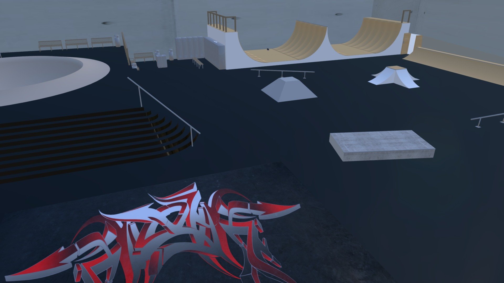 VR SkatePark - 3D model by okrogla.kocka [cde2dcf] - Sketchfab