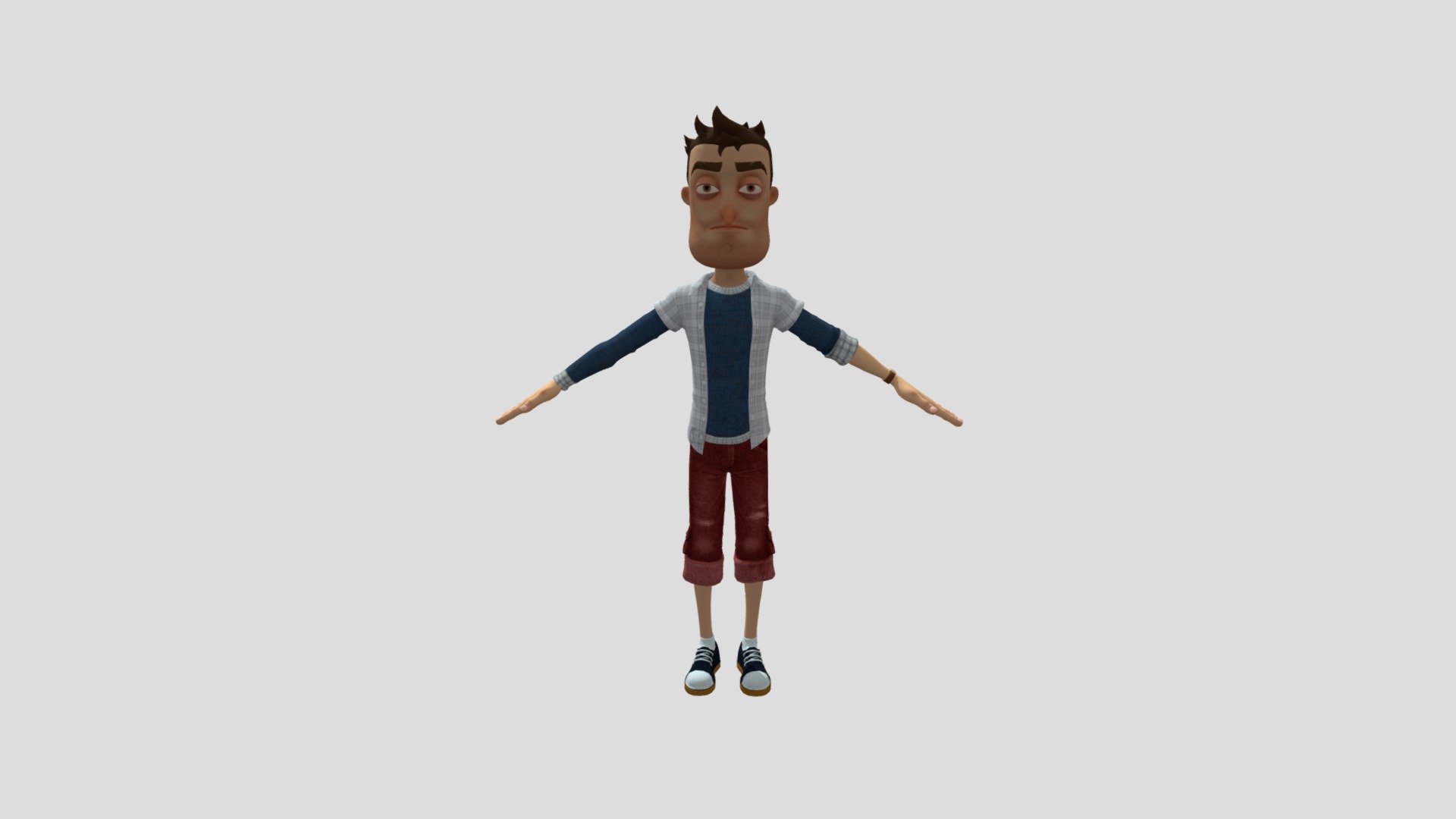 Hello Neighbor old nicky style Remake - Download Free 3D model by Murad ...