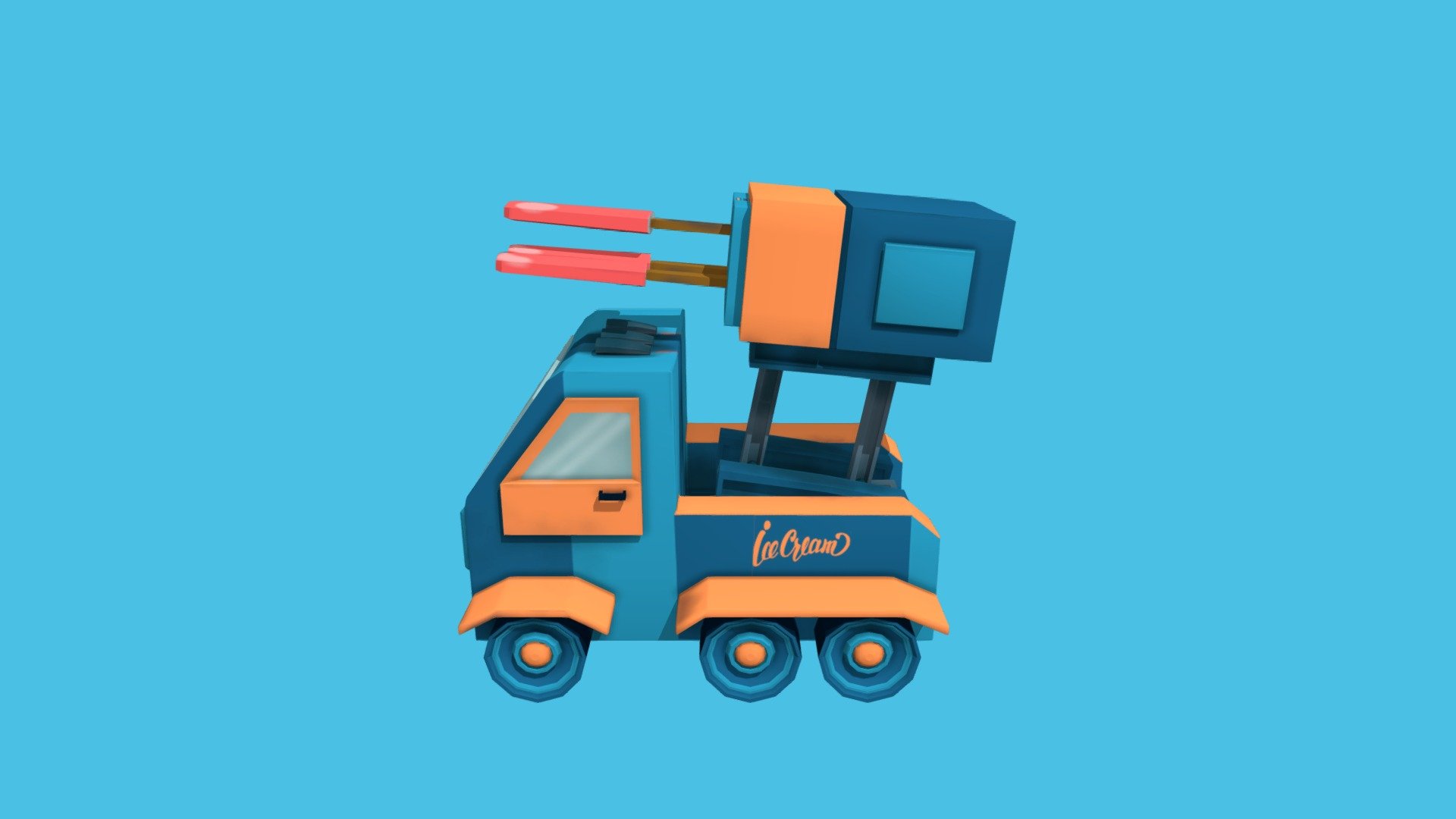 Ice Cream Missile Launcher - 3D model by Ferranmm3 [cde870c] - Sketchfab