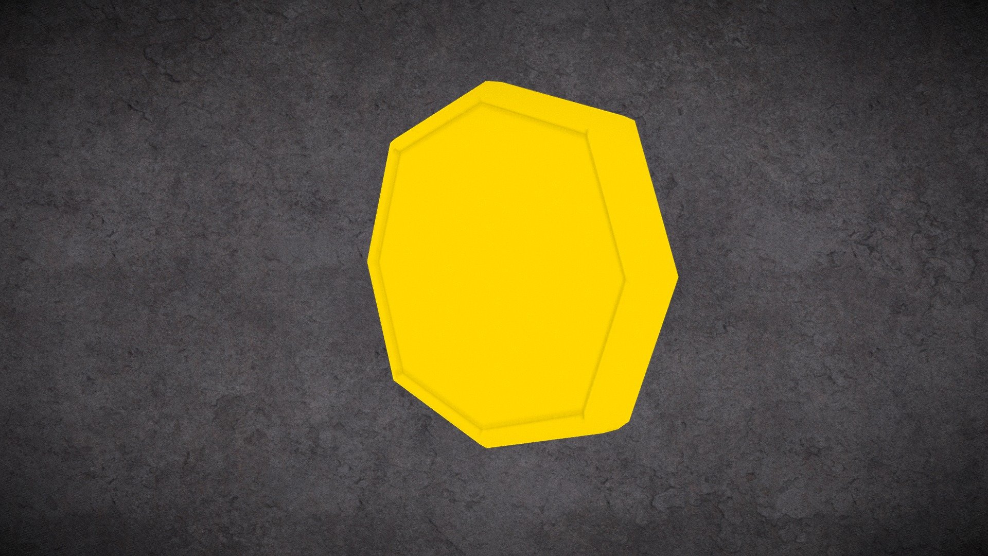 Plain Octagon Gold Coin - By Velivian Fesothe - 3D model by Velivian ...