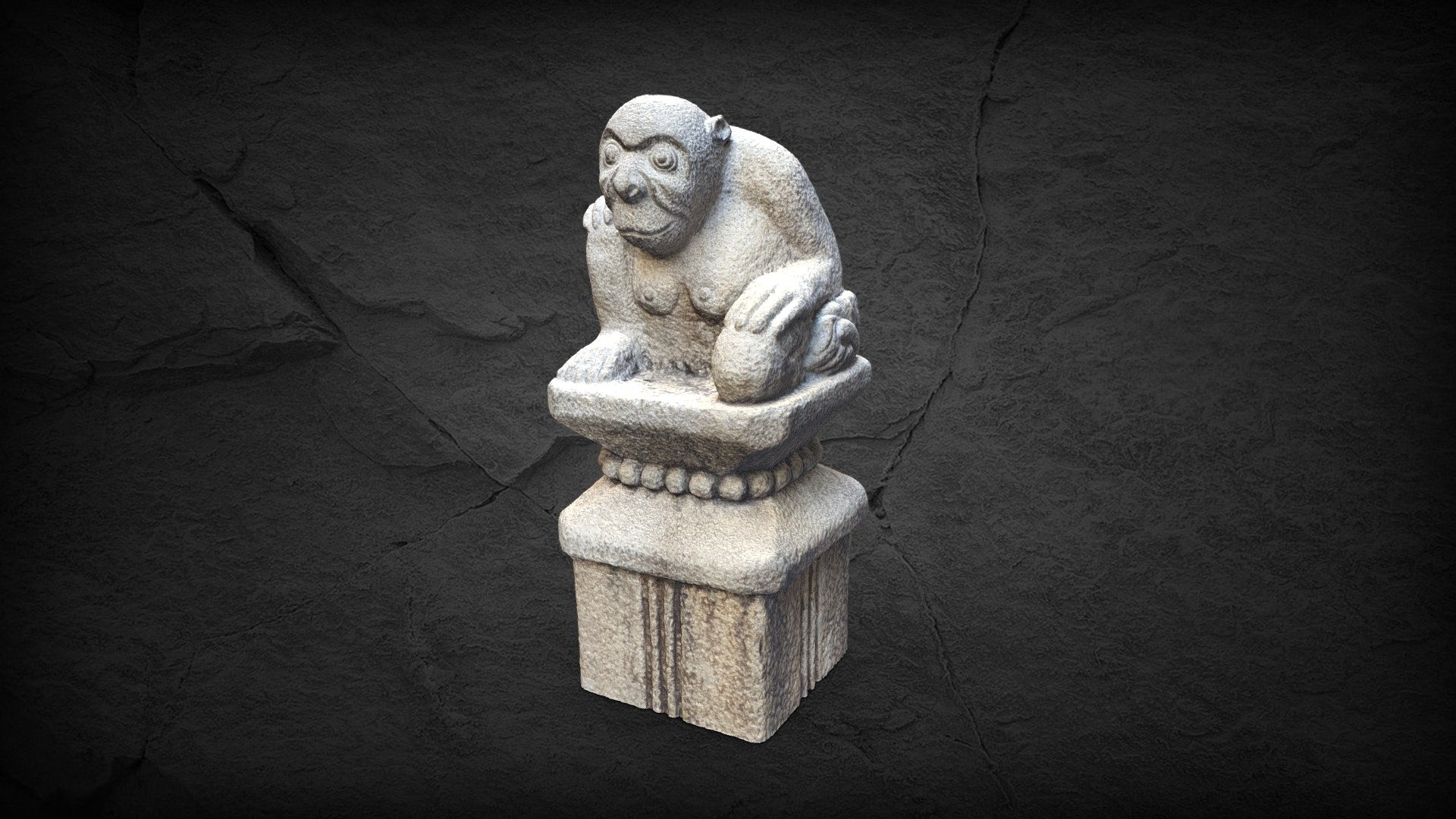 Statue monkey - Buy Royalty Free 3D model by PhotoGramGear [cde90b4 ...