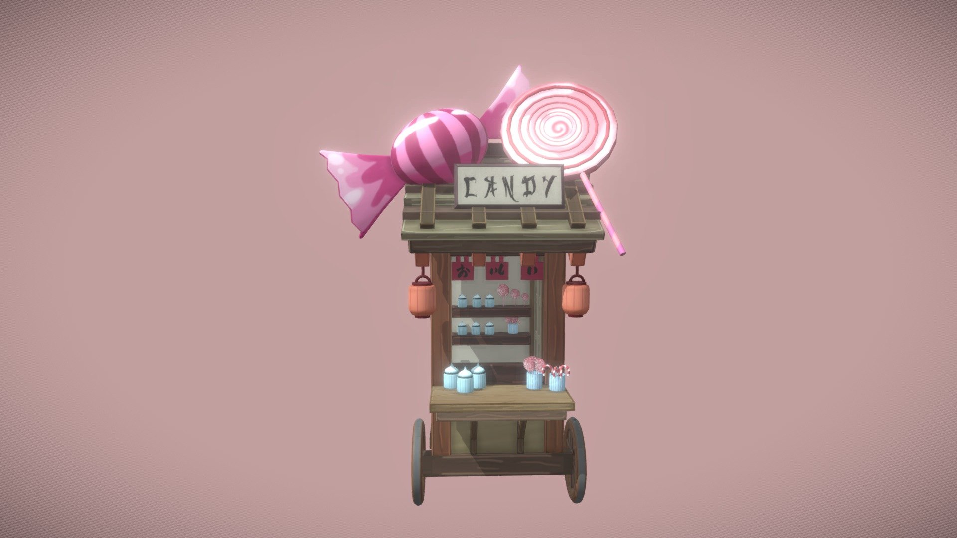 Candystall - 3D model by jiaxl [cde923a] - Sketchfab
